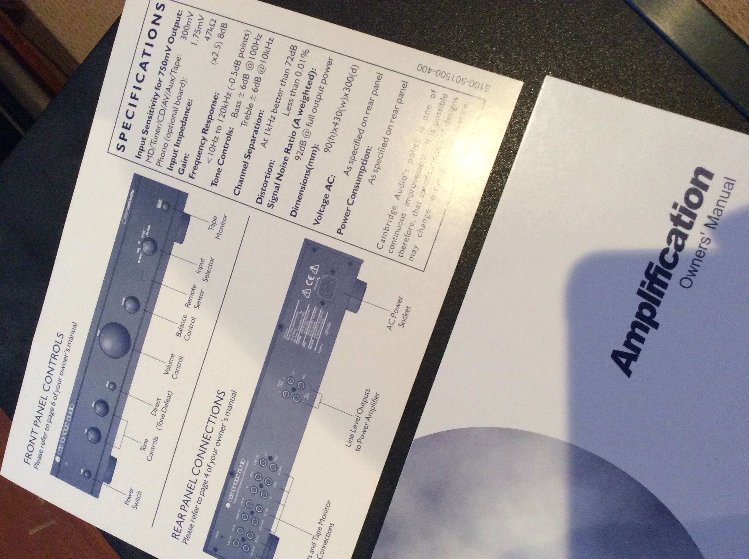 SOLD: FS: Cambridge Audio Pre & Power $250 - Stereo, Home Cinema ...