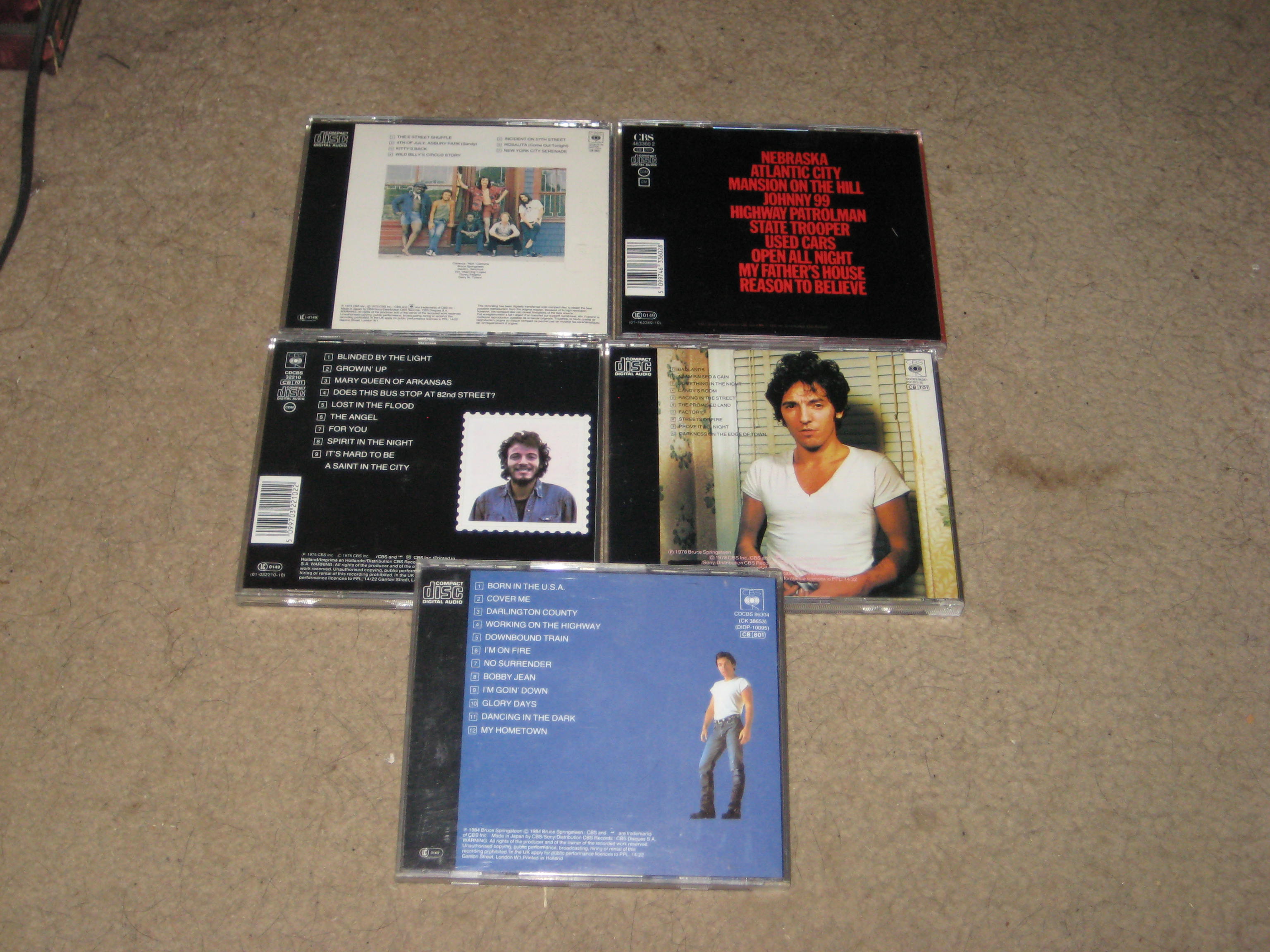 FS: bruce springsteen cd's early pressings - Vinyl, CD, and Blu-ray ...