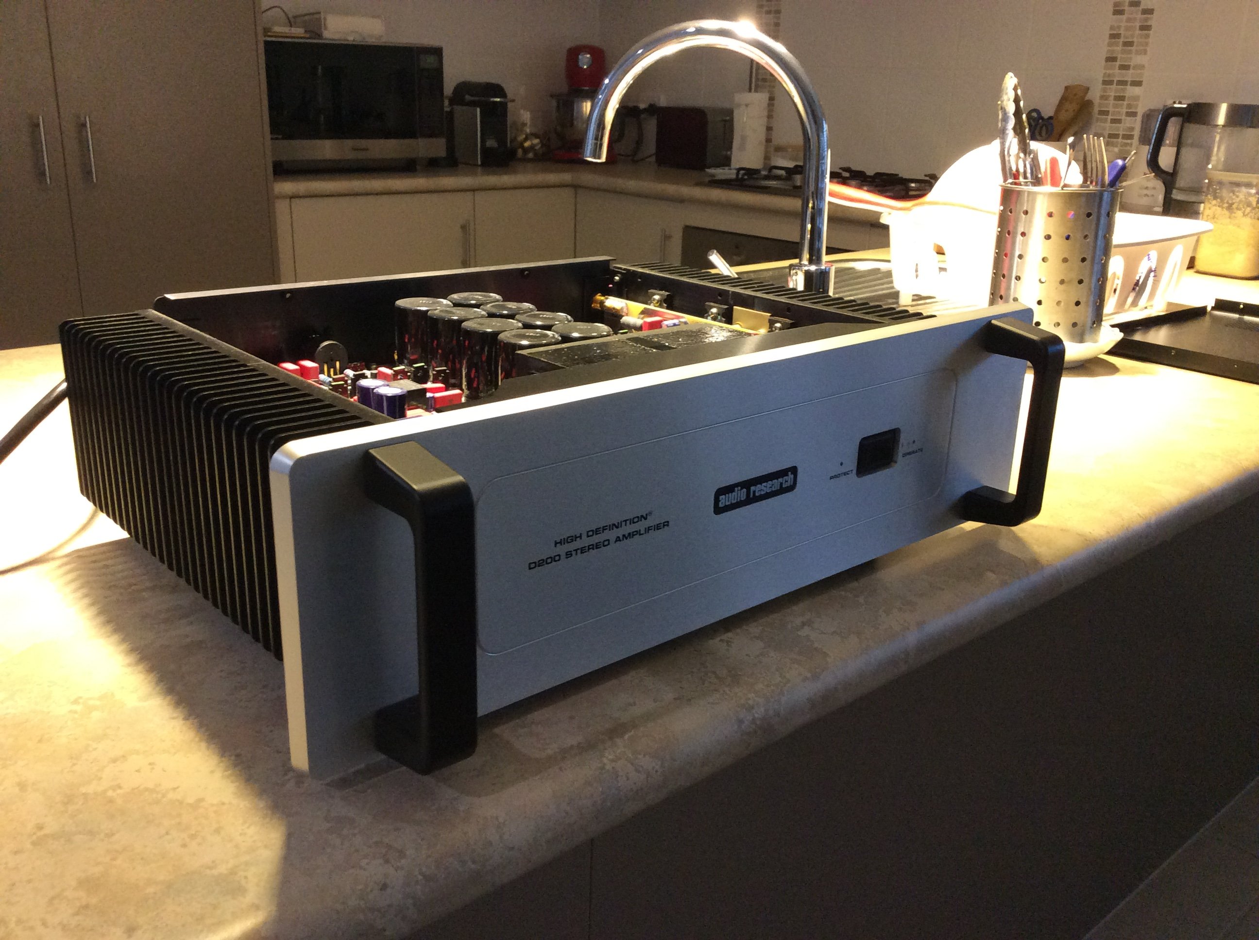 WITHDRAWN OR RELISTED: Audio Research D200 power amp, with all original ...