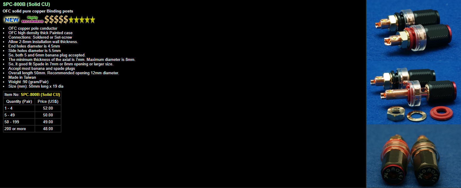 Source for Cardas or similar pure copper unplated binding posts? |﻿ DIY ...