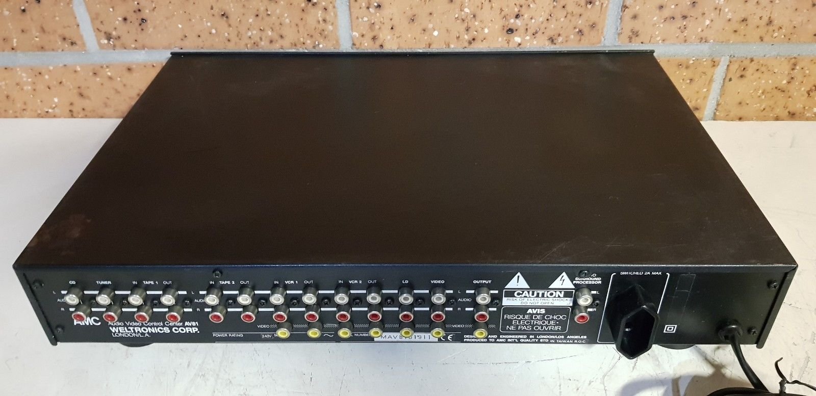 FS: AMC AV-81 AUDIO VIDEO CONTROL CENTER H.O.M.E AUTOMATION SERIES ...