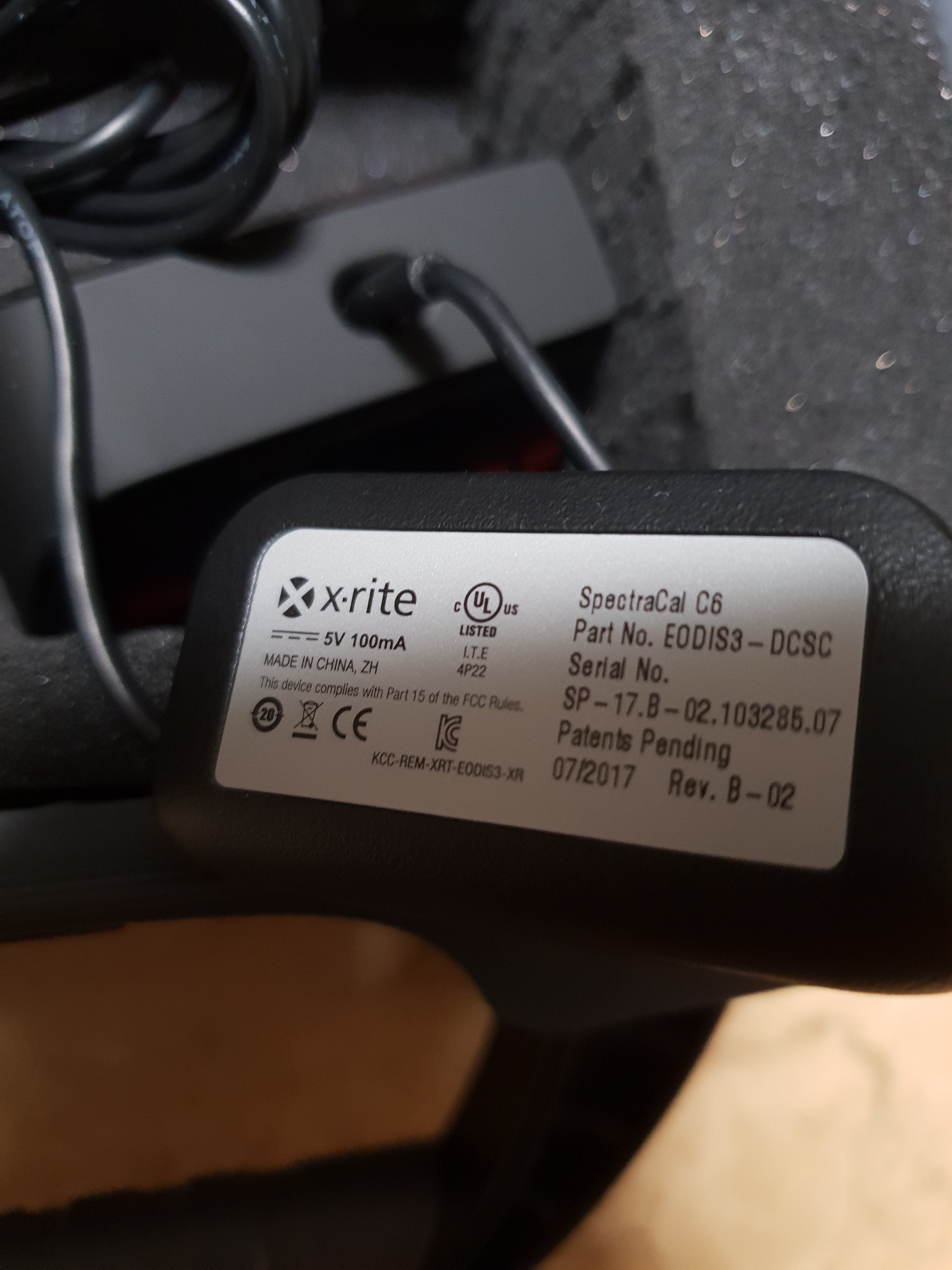 SOLD: FS: Spectral C6 HDR2000 Colorimeter - Hi-Fi and Cinema Cables ...