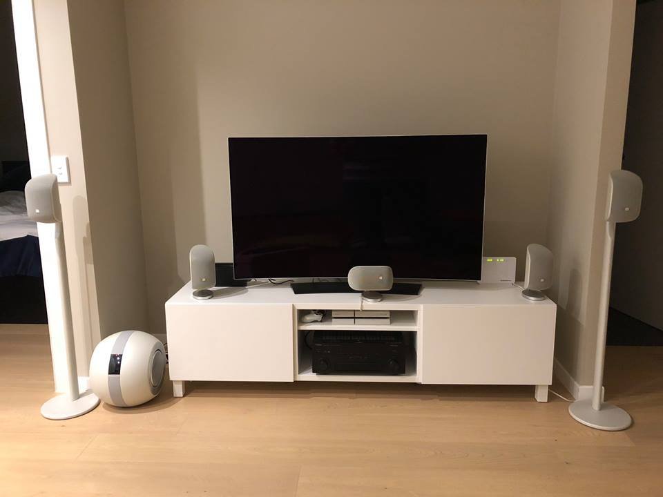 Bowers & Wilkins MT-60D system (5 X M1 mk2 with two stands PV1D ...