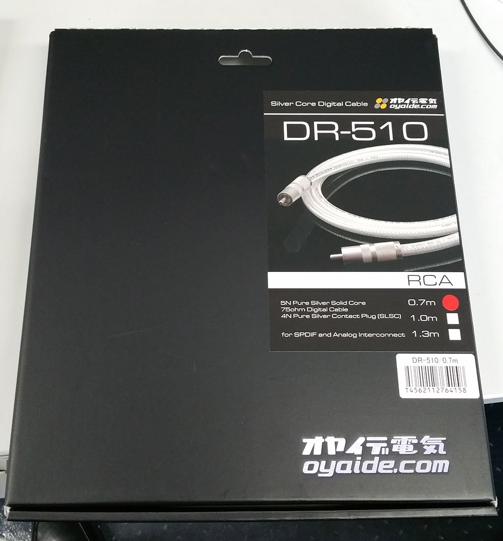 SOLD: FS: Oyaide DR-510 5N Pure Silver Solid Core 75ohm Digital Cable 0 ...