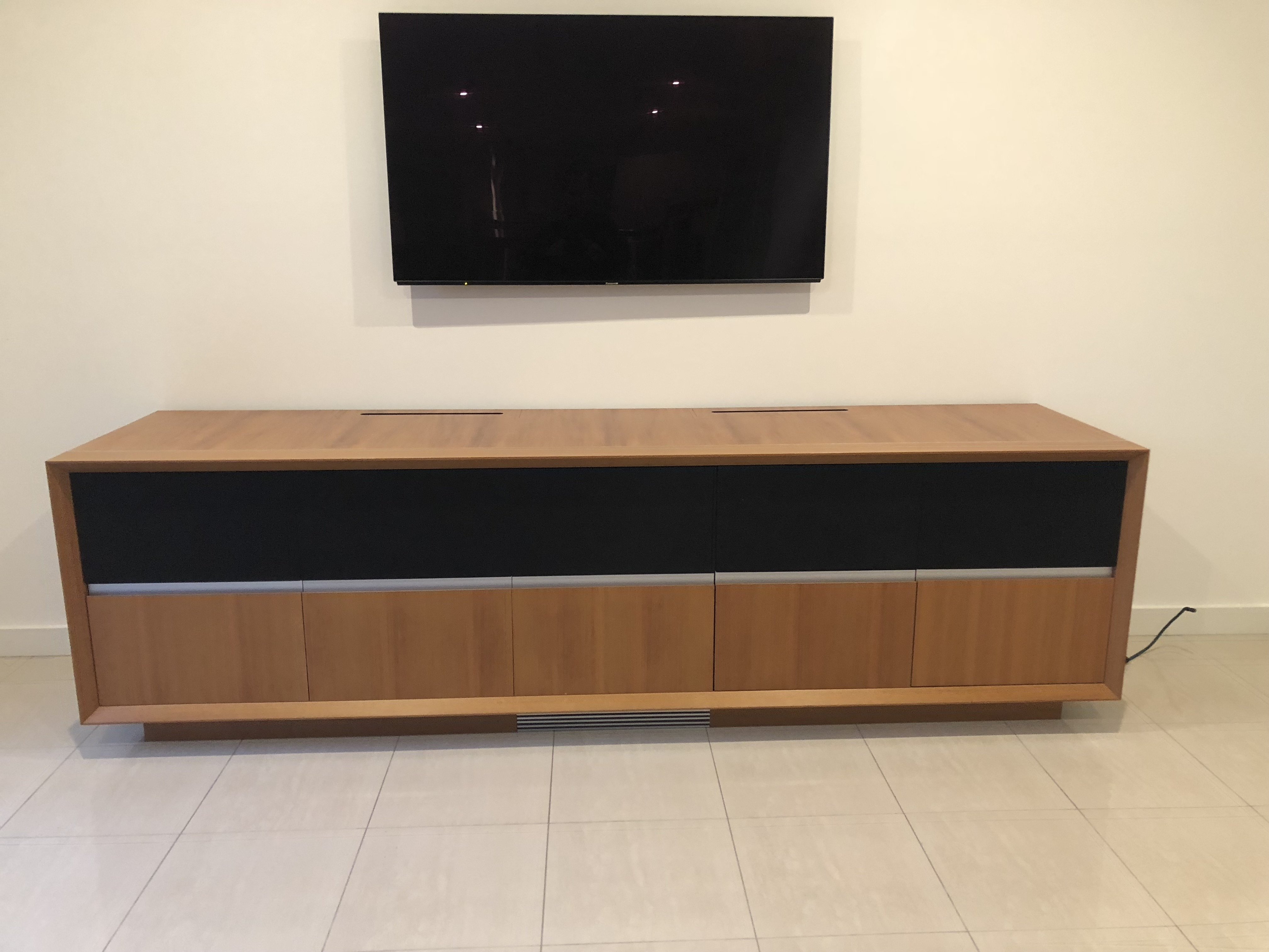 SOLD: FS: Audio Visual Cabinet - Custom Made - Hi-Fi and Cinema Cables ...