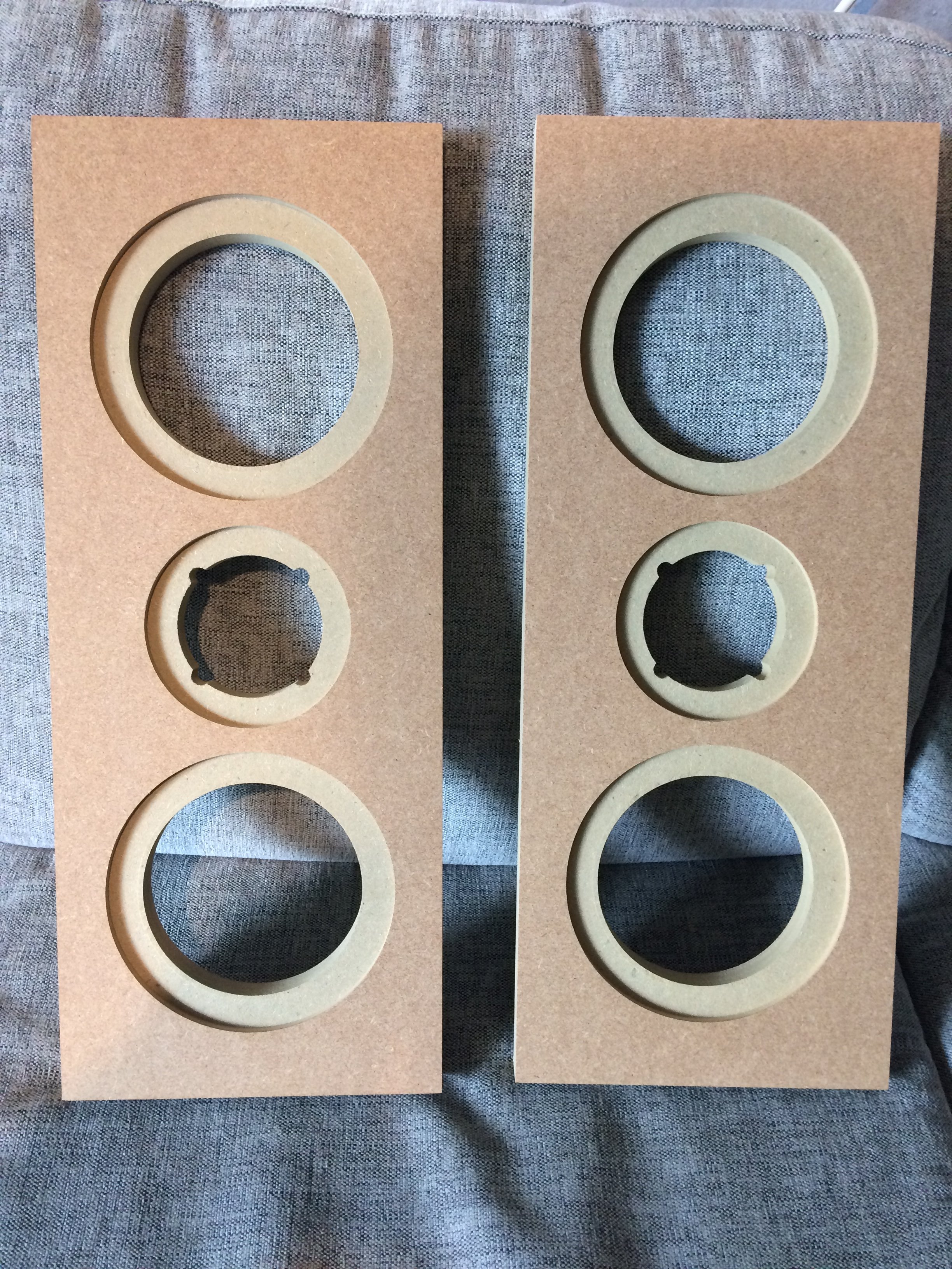 SOLD: SOLD: Front Baffles High Density F CNC for ScanSpeak or SEAS ...