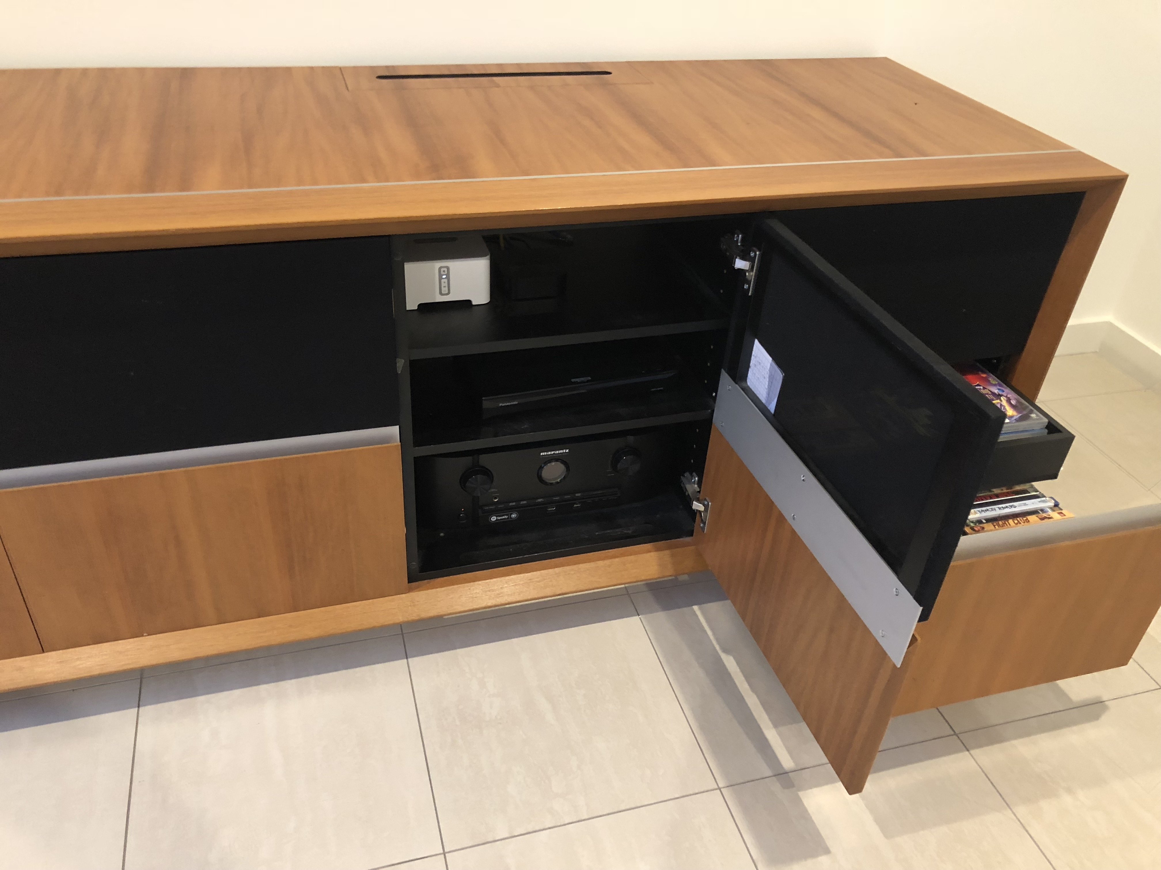 SOLD: FS: Audio Visual Cabinet - Custom Made - Hi-Fi and Cinema Cables ...