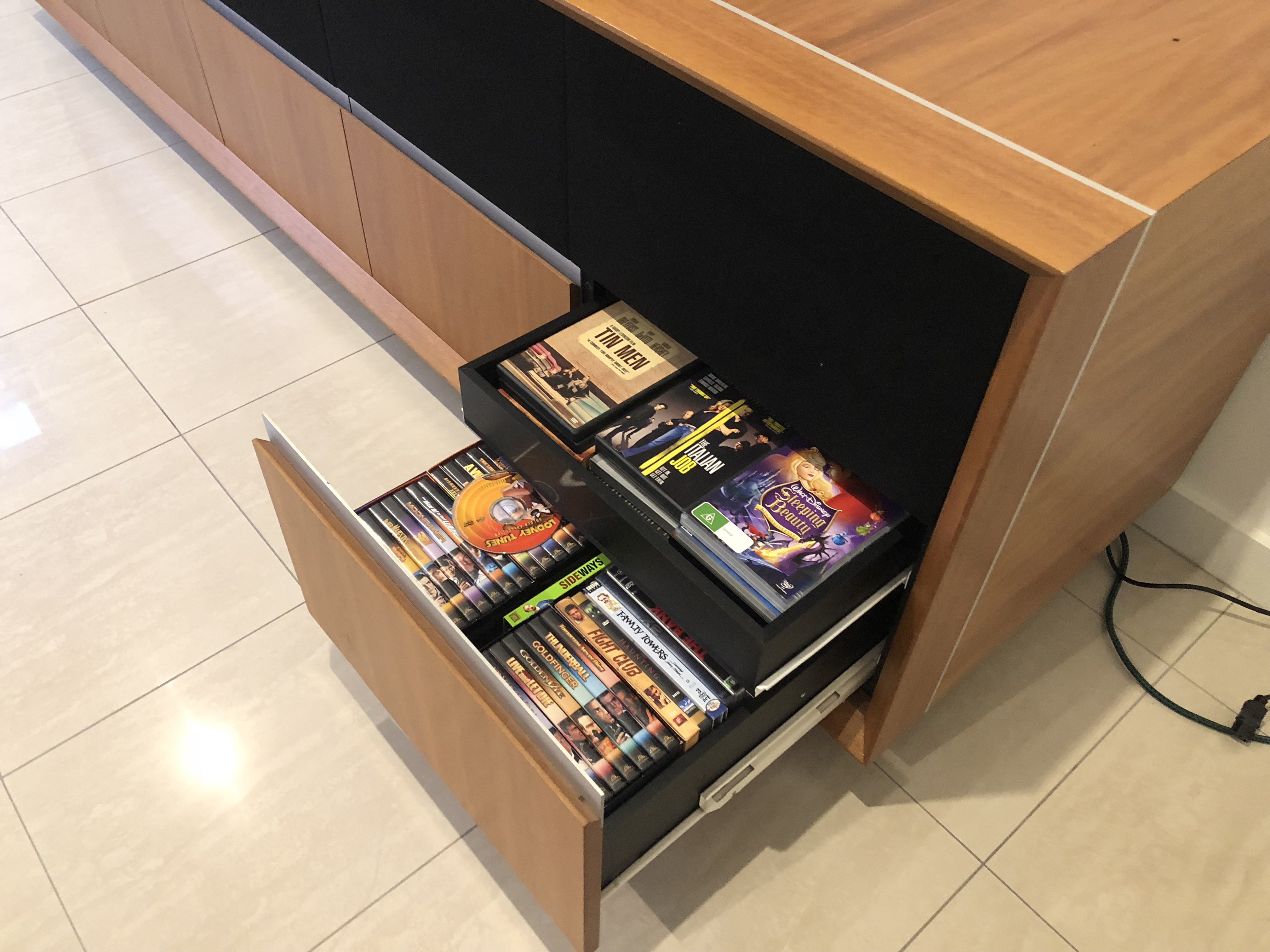 SOLD: FS: Audio Visual Cabinet - Custom Made - Hi-Fi and Cinema Cables ...