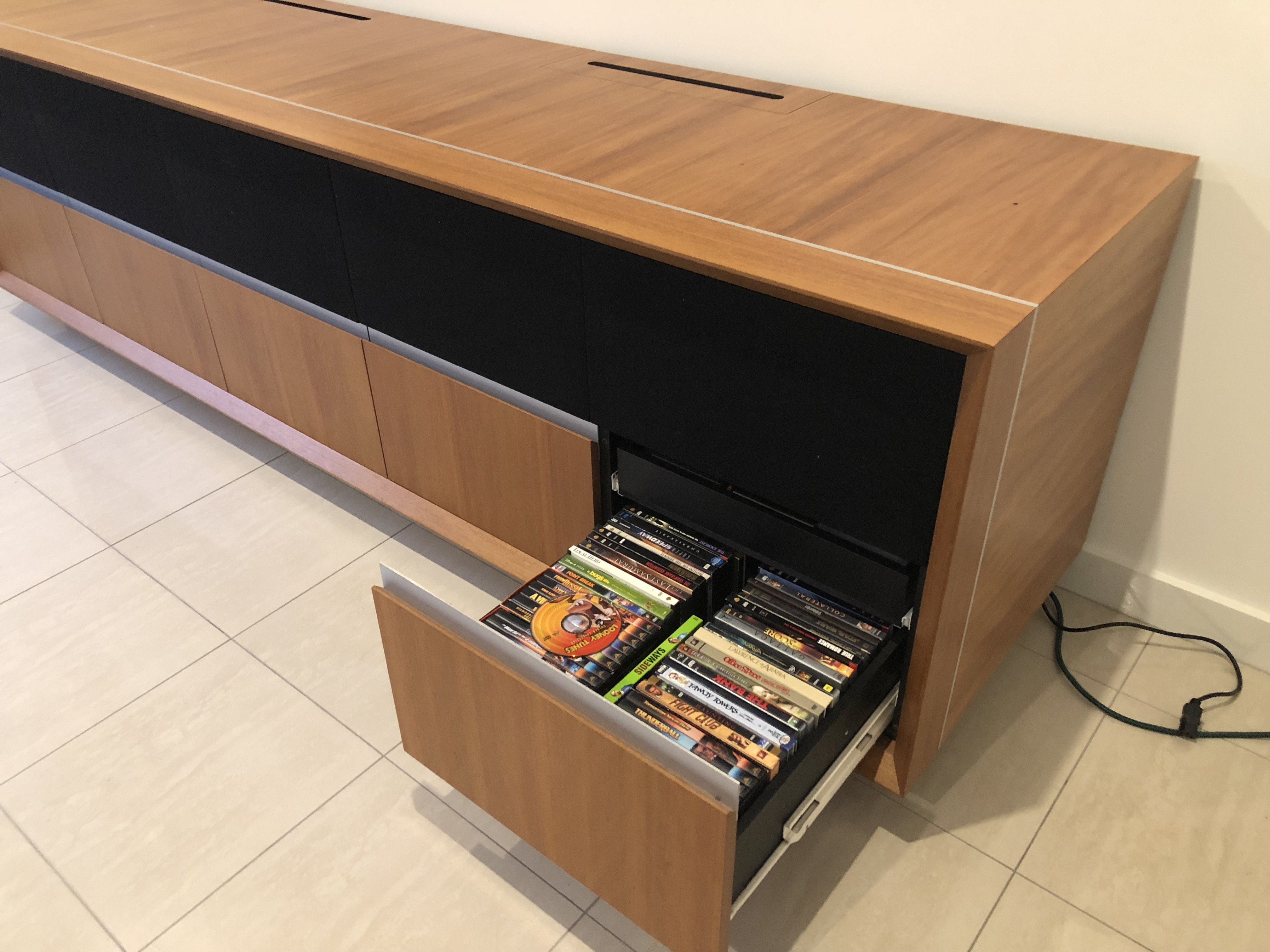 SOLD: FS: Audio Visual Cabinet - Custom Made - Hi-Fi and Cinema Cables ...