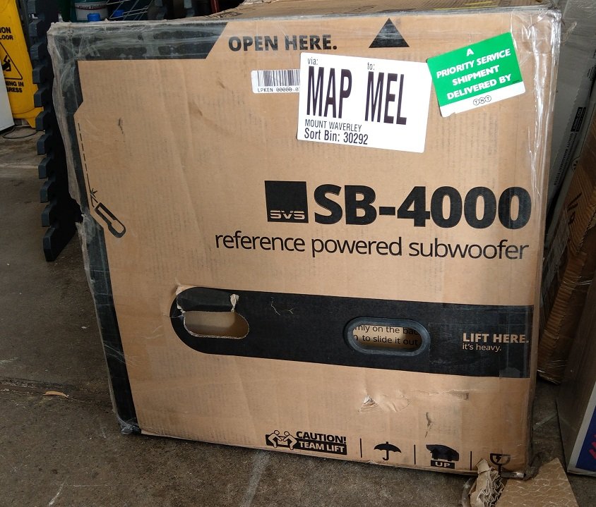 SOLD: FS: SVS SB4000 Subwoofer 13.5 inch sealed 1200W RMS (Brand New ...
