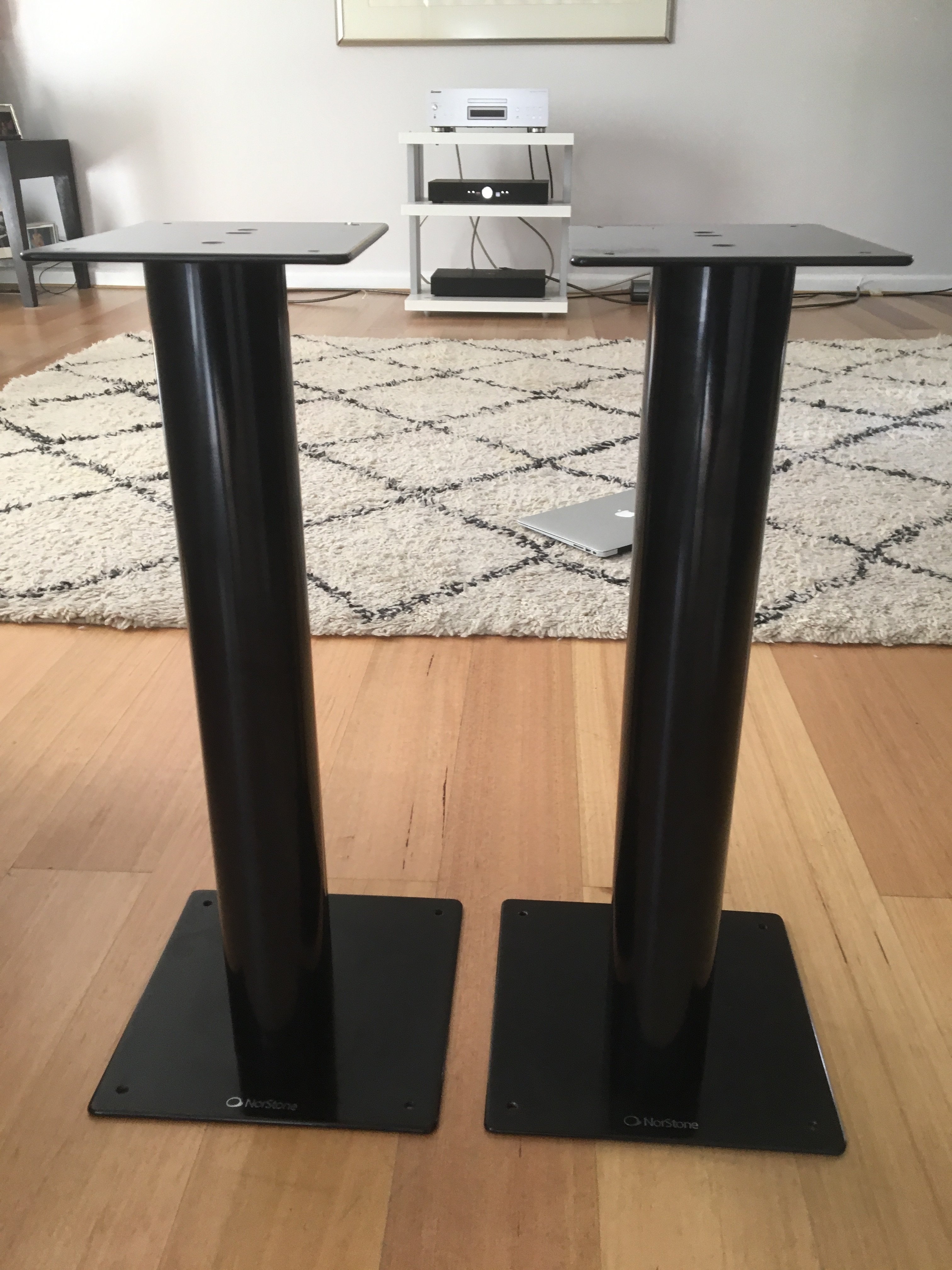 FS: NORSTONE STYLUM 2 BLACK SPEAKER STANDS |﻿ Stereo, Home Cinema ...