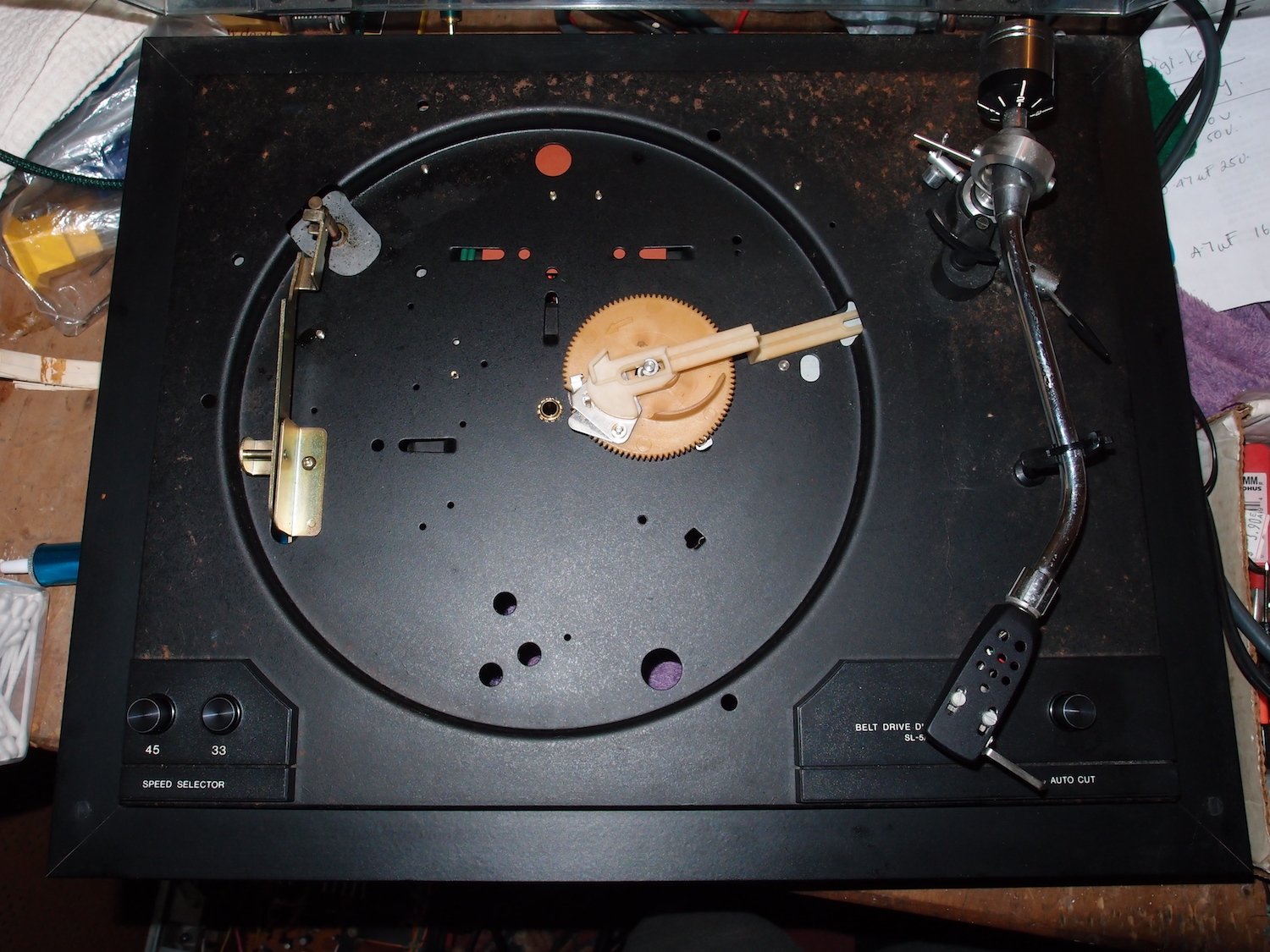 Denon SL-5AS Turntable - motor rubber mounts - Turntables, Record ...