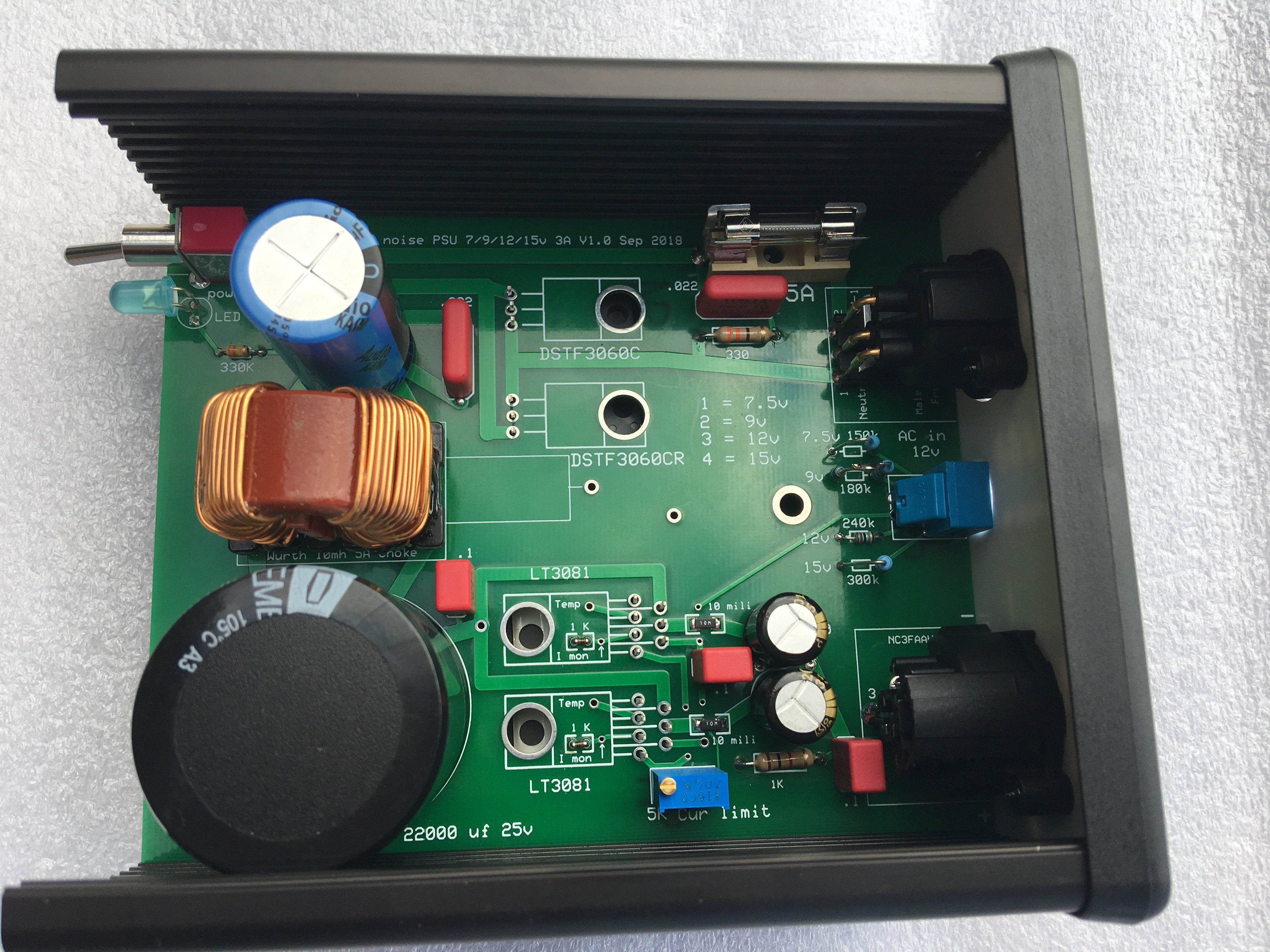 New 3A multi voltage PSU - Gieseler Audio - StereoNET