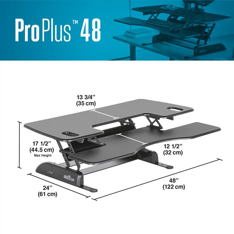 FS: Varidesk Pro Plus 48 Black height-adjustable standing desk ...