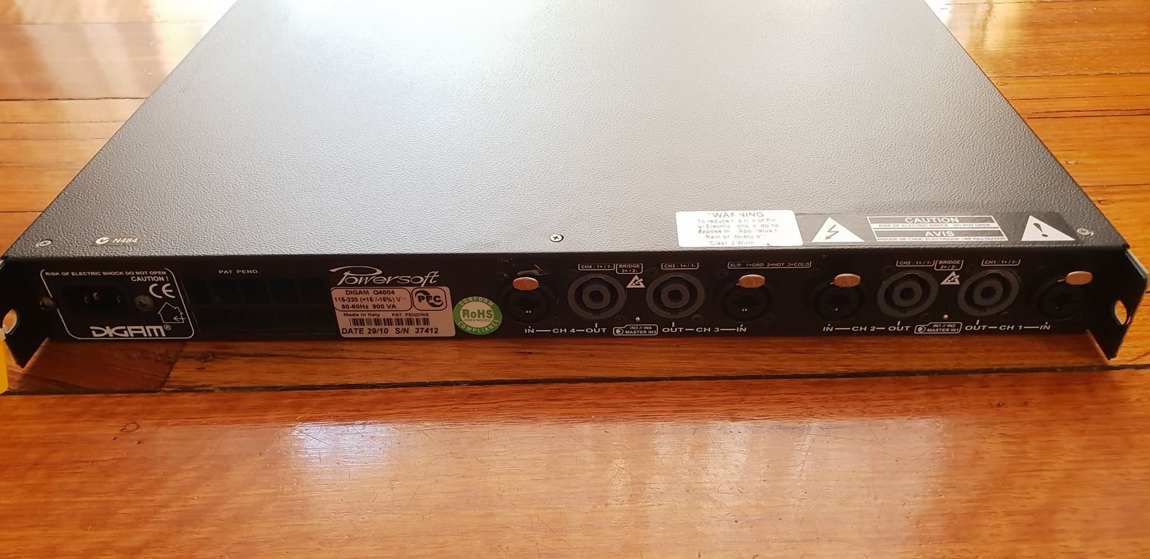 SOLD: Powersoft Q4004 4ch Rack mount amp |﻿ Stereo, Home Cinema ...