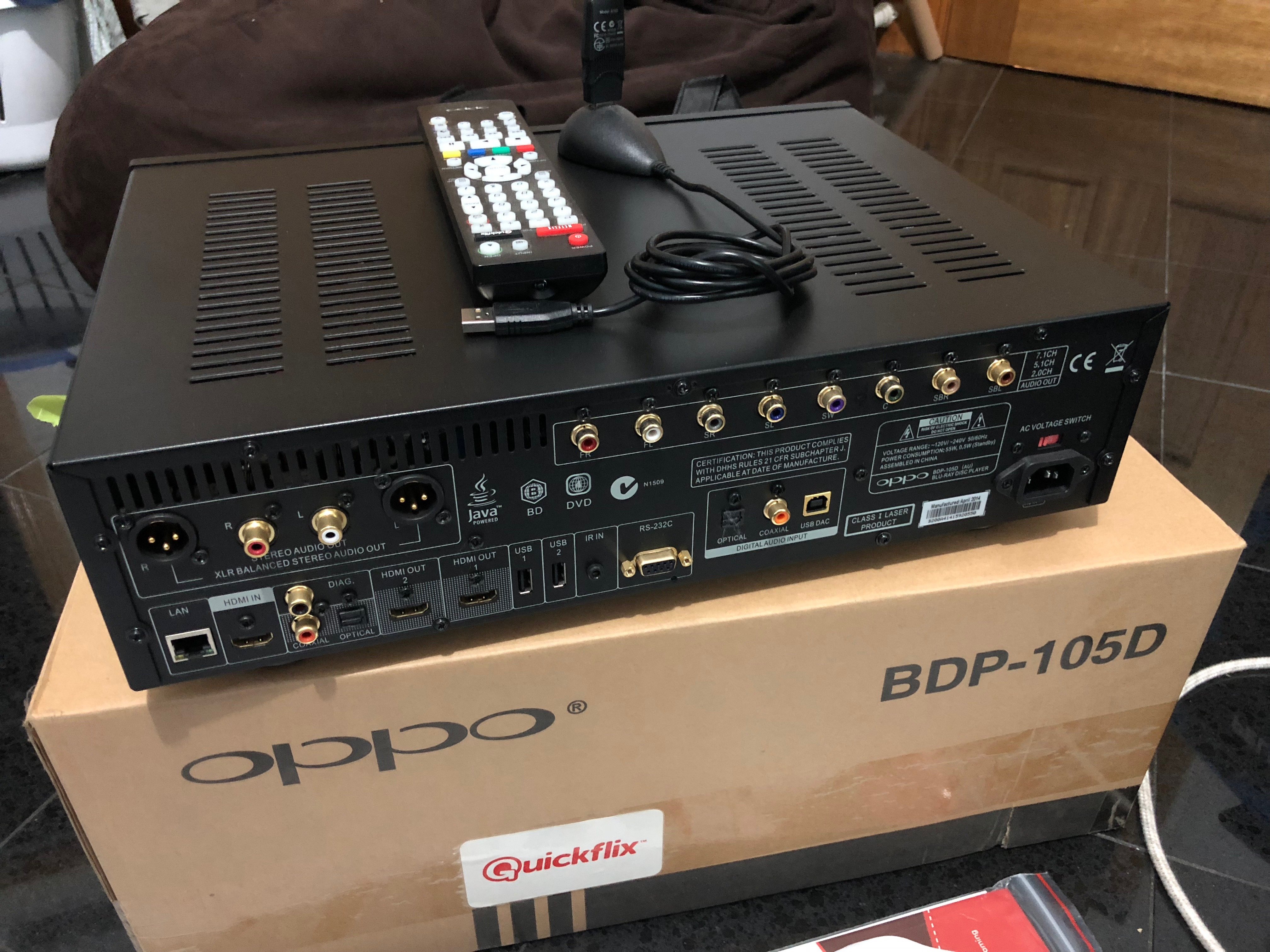 SOLD: FS: Oppo BDP-105 Darbee Edition - Hi-Fi and Cinema Cables ...