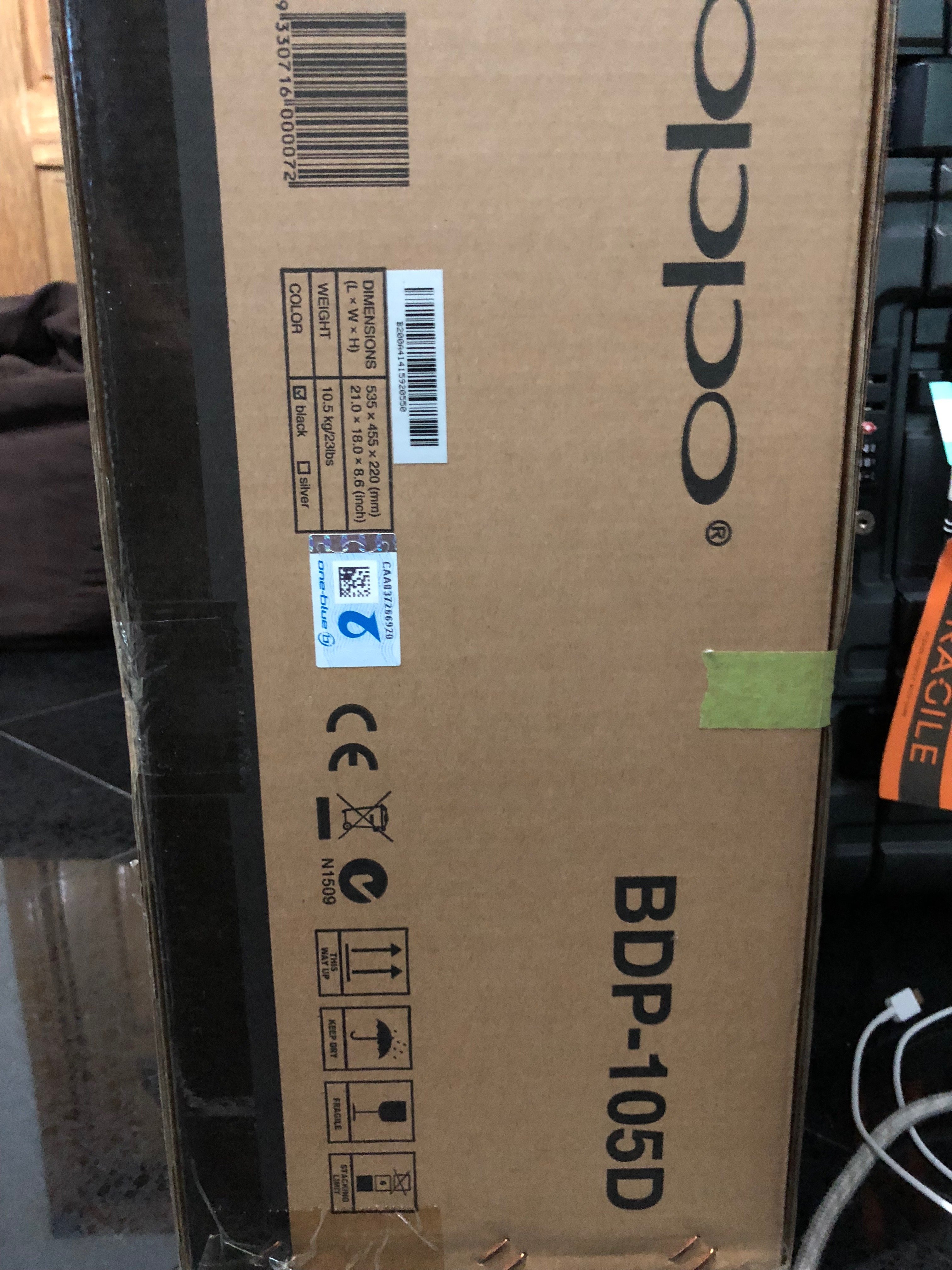 SOLD: FS: Oppo BDP-105 Darbee Edition - Hi-Fi and Cinema Cables ...