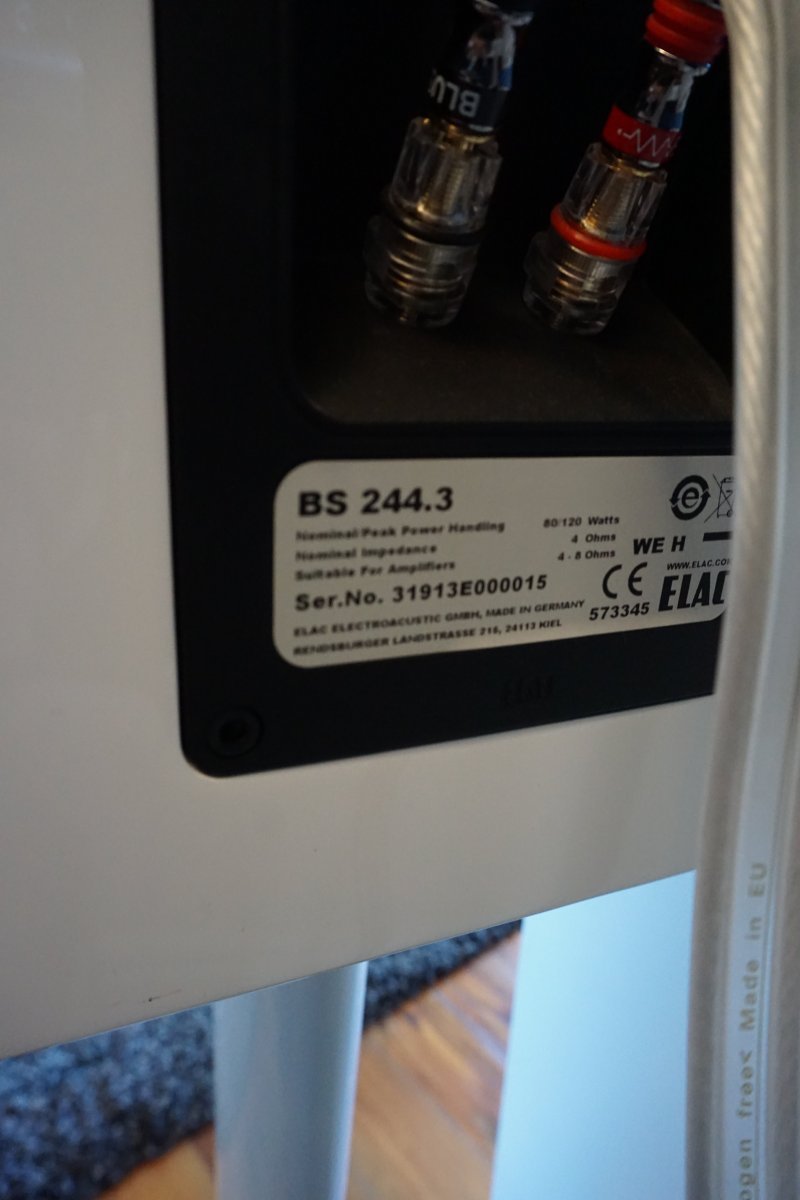 SOLD: FS or Trade: German made ELAC BS 244.3 White - Stereo, Home ...