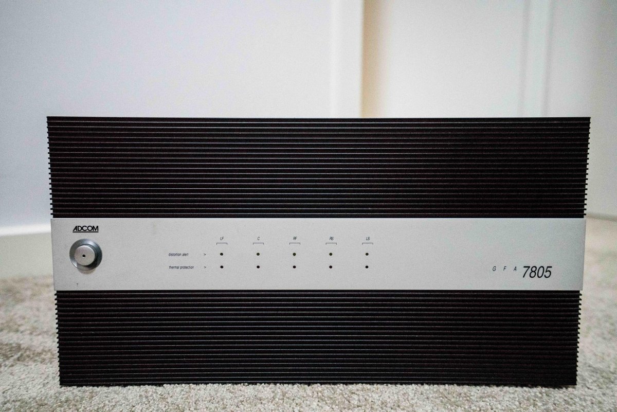 SOLD: FS: Adcom GFA 7805 - 300Wx 5 Power Amplifier - Stereo, Home ...