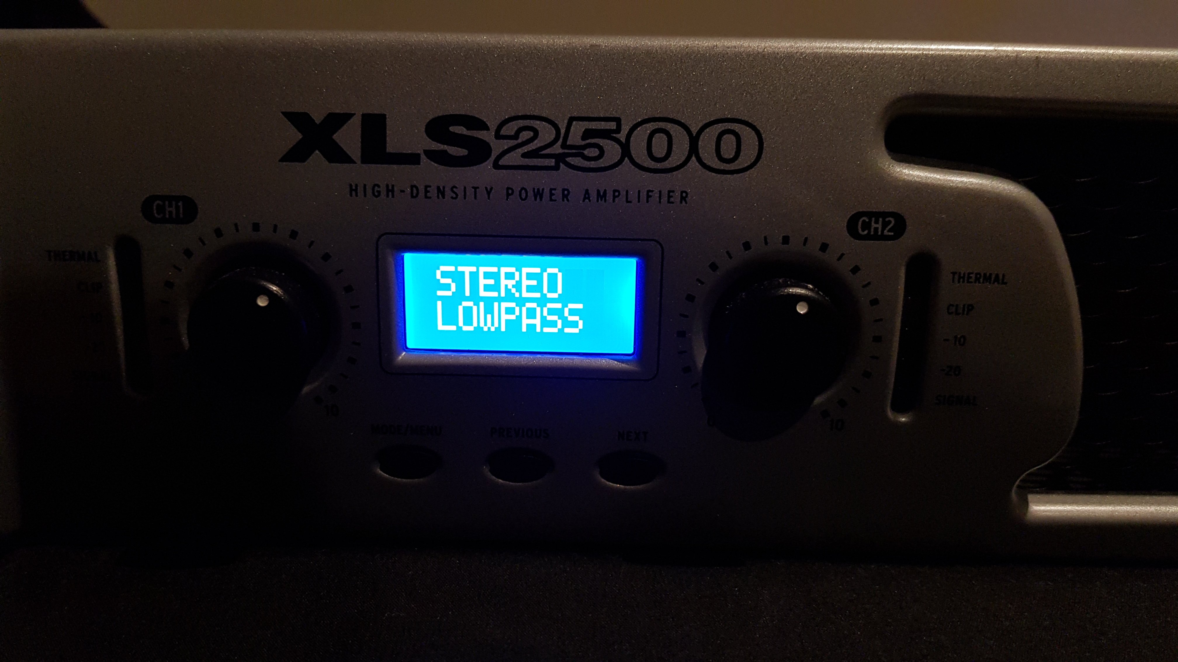 SOLD: SOLD: FS: CROWN AUDIO XLS 2500 PROFESSIONAL POWER AMPLIFIER ...