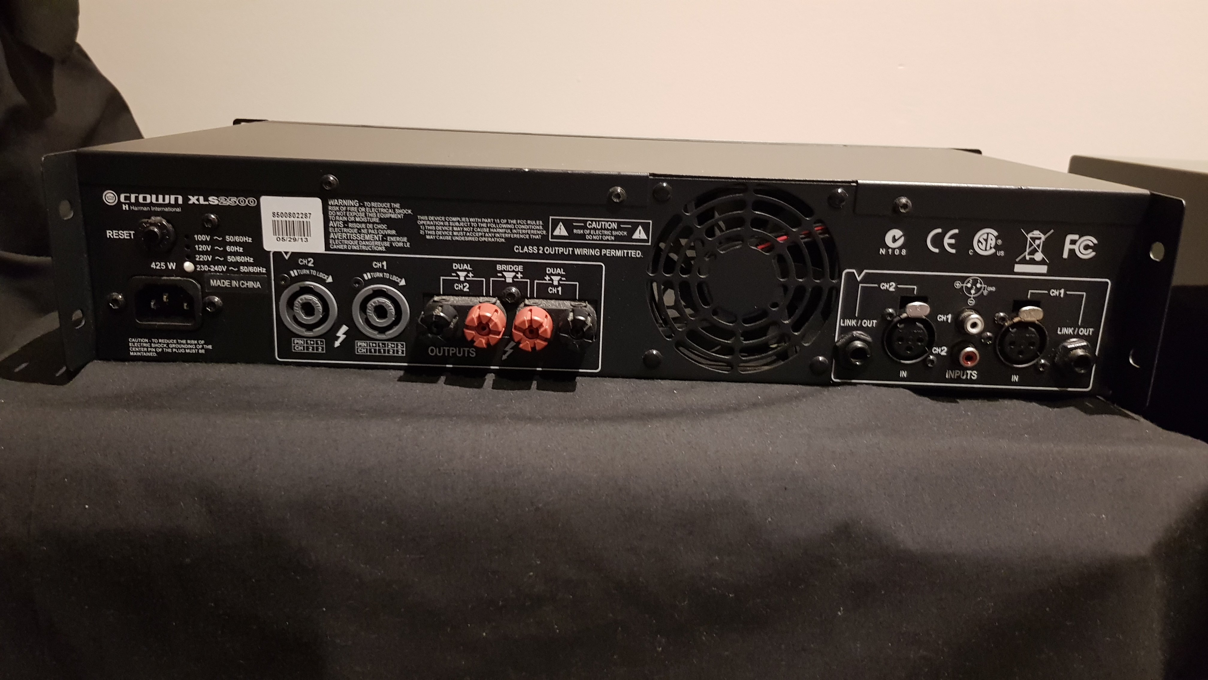 SOLD: SOLD: FS: CROWN AUDIO XLS 2500 PROFESSIONAL POWER AMPLIFIER ...