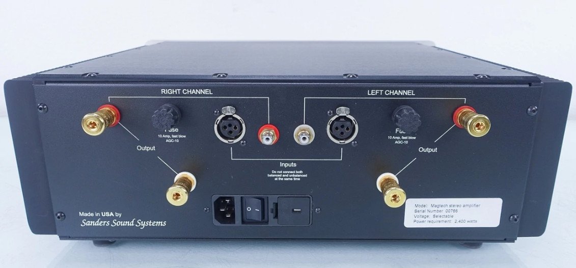 SOLD: Sanders Magtech Stereo Power Amplifier - Stereo, Home Cinema ...