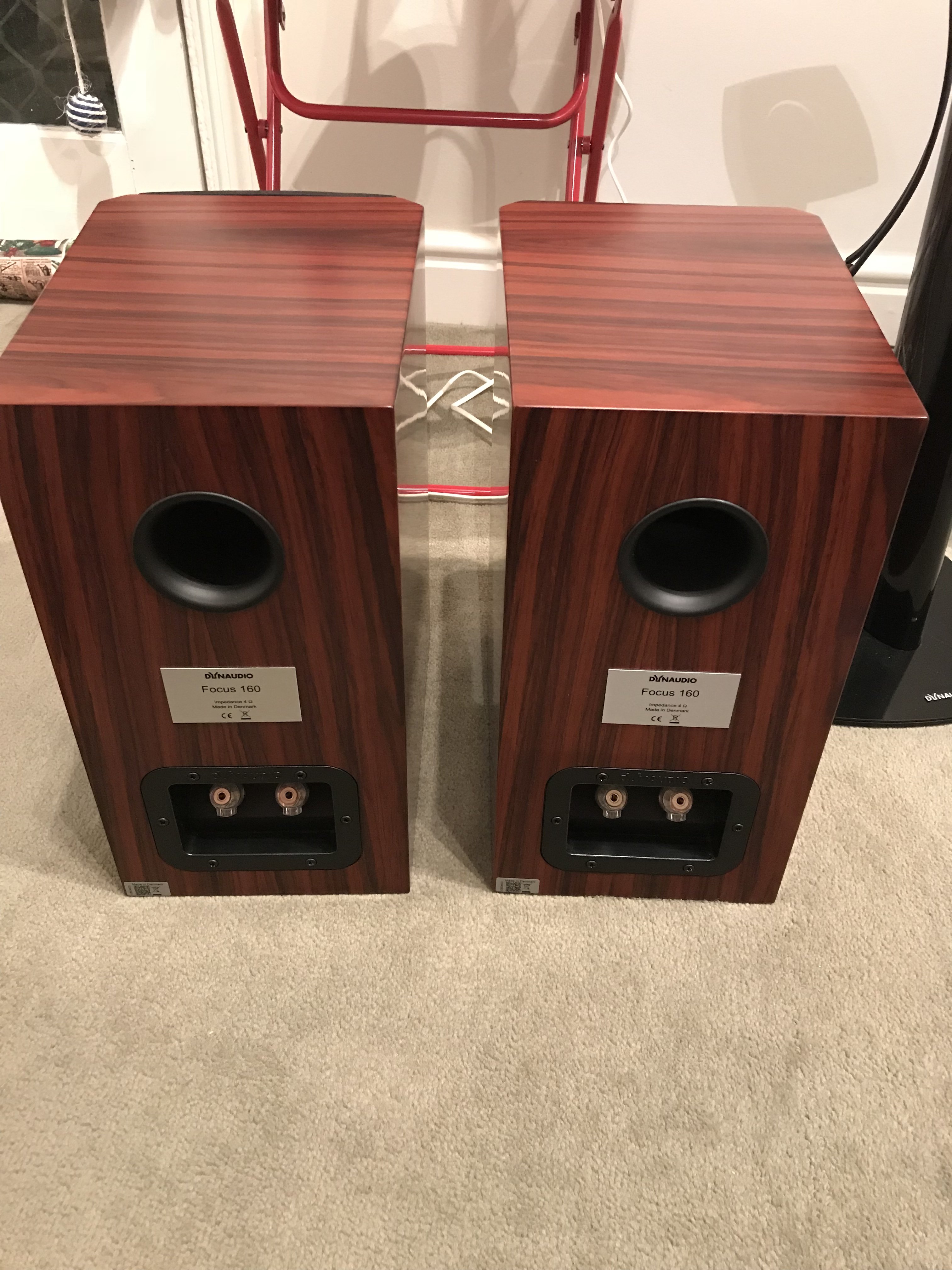 SOLD: SOLD: Dynaudio Focus 160 Rosewood Bookshelf Speakers + Stand 3X ...
