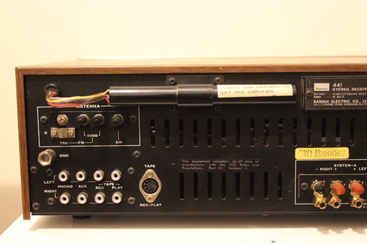 SOLD: FS: Sansui Receiver/Amplifier 441 |﻿ Stereo, Home Cinema ...