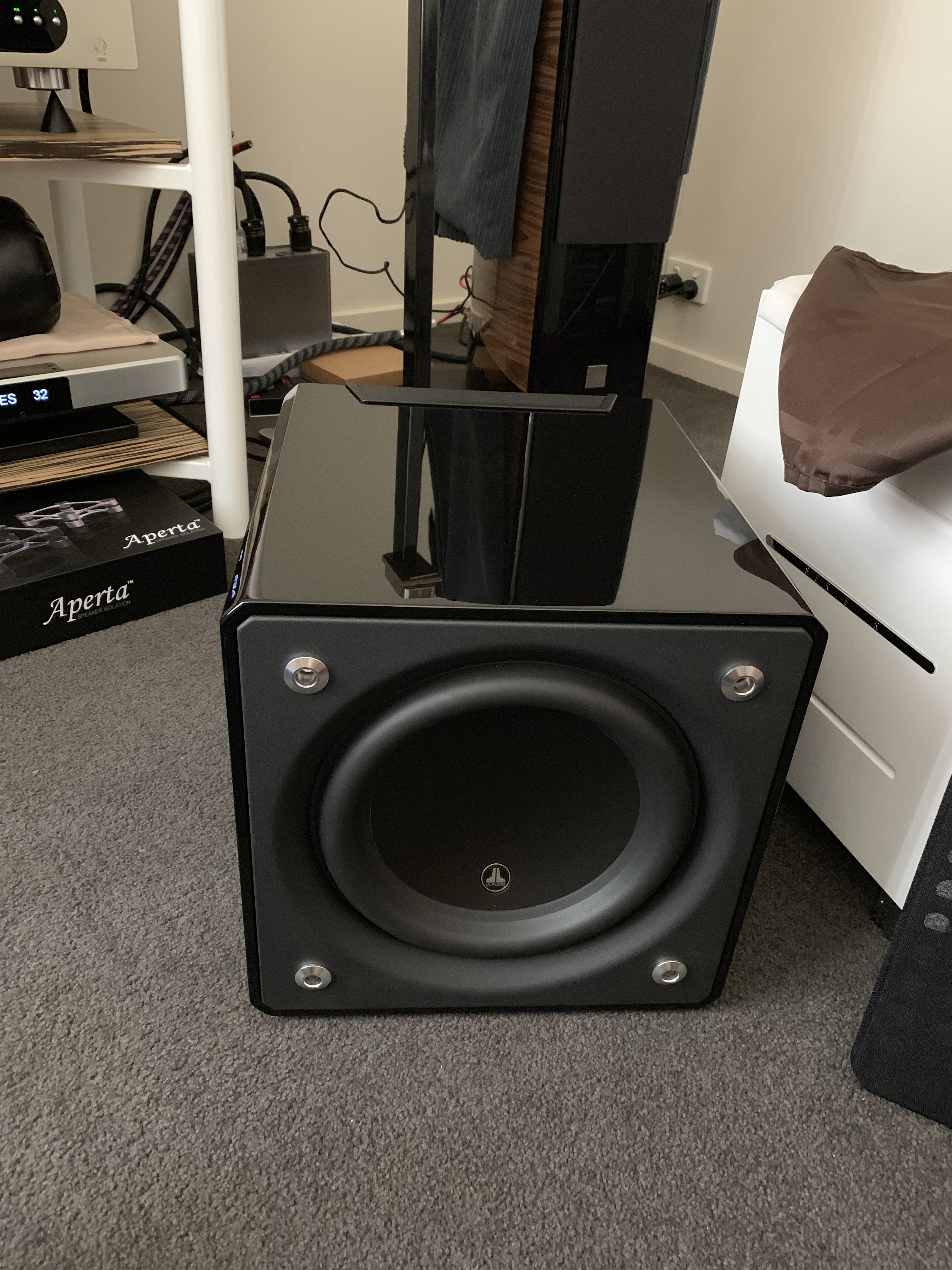 SOLD: FS: JL Audio E-110 Sub x 2 Gloss Black (Vic). |﻿ Stereo, Home ...