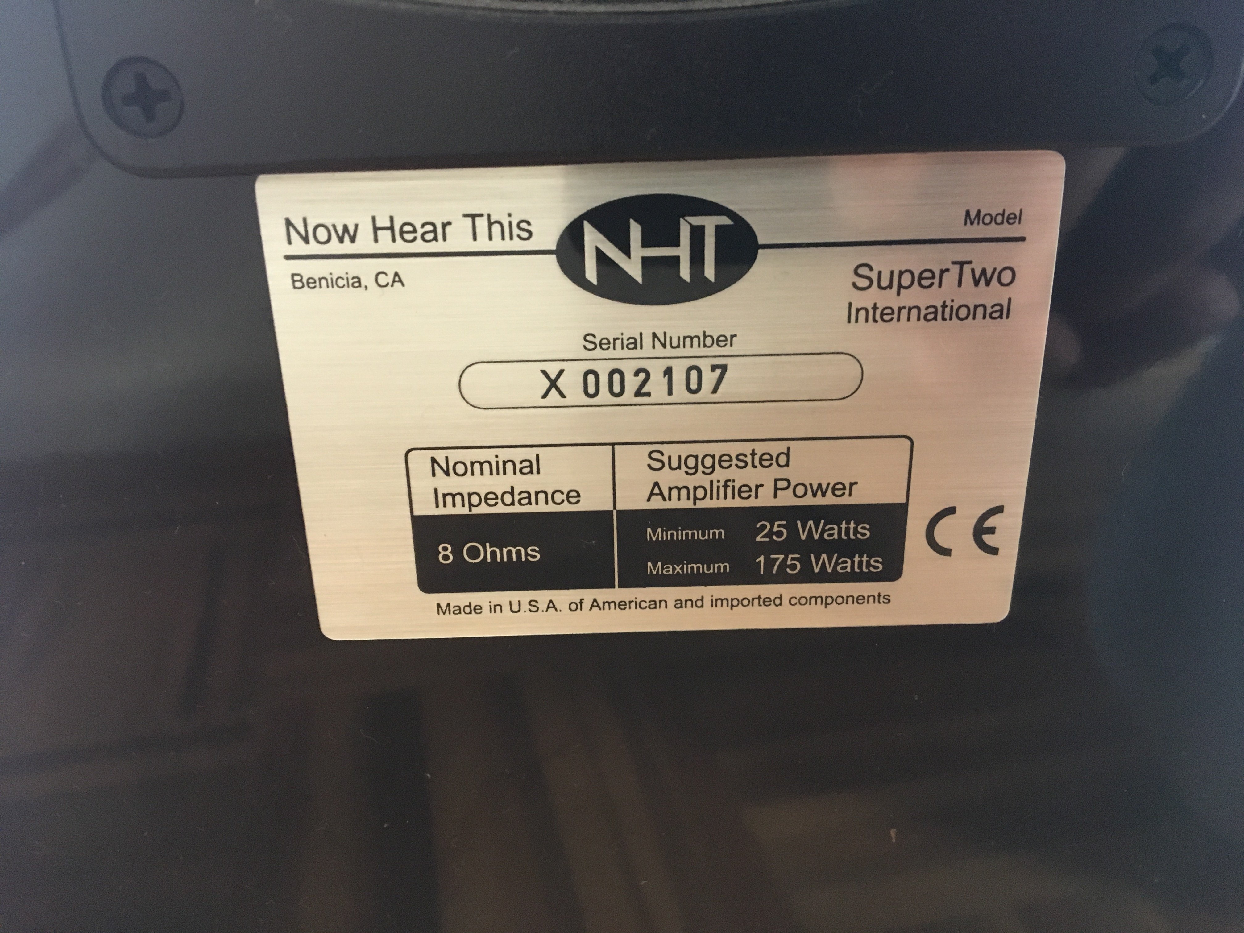 FS: NHT SuperTwo Floorstanding Speakers |﻿ Stereo, Home Cinema ...