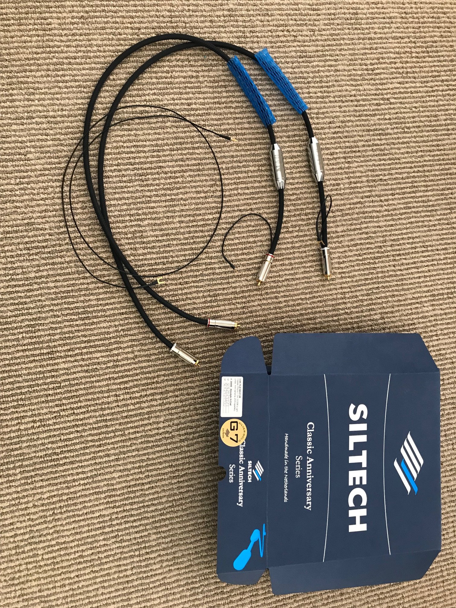SOLD: FS: SILTECH Classic Anniversary Phono Cables 1m |﻿ Stereo, Home ...