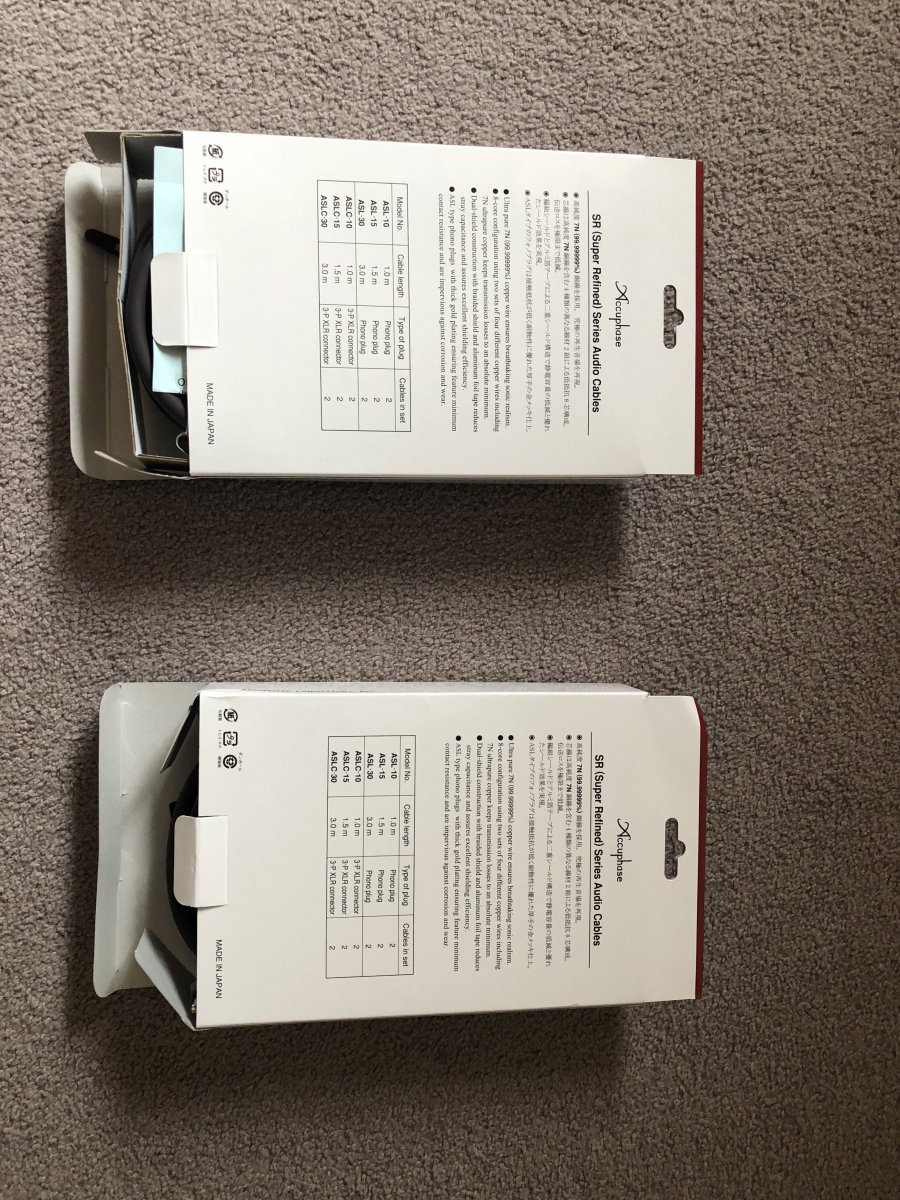 FS: assorted ASLC Accuphase XLR cables |﻿ Stereo, Home Cinema ...