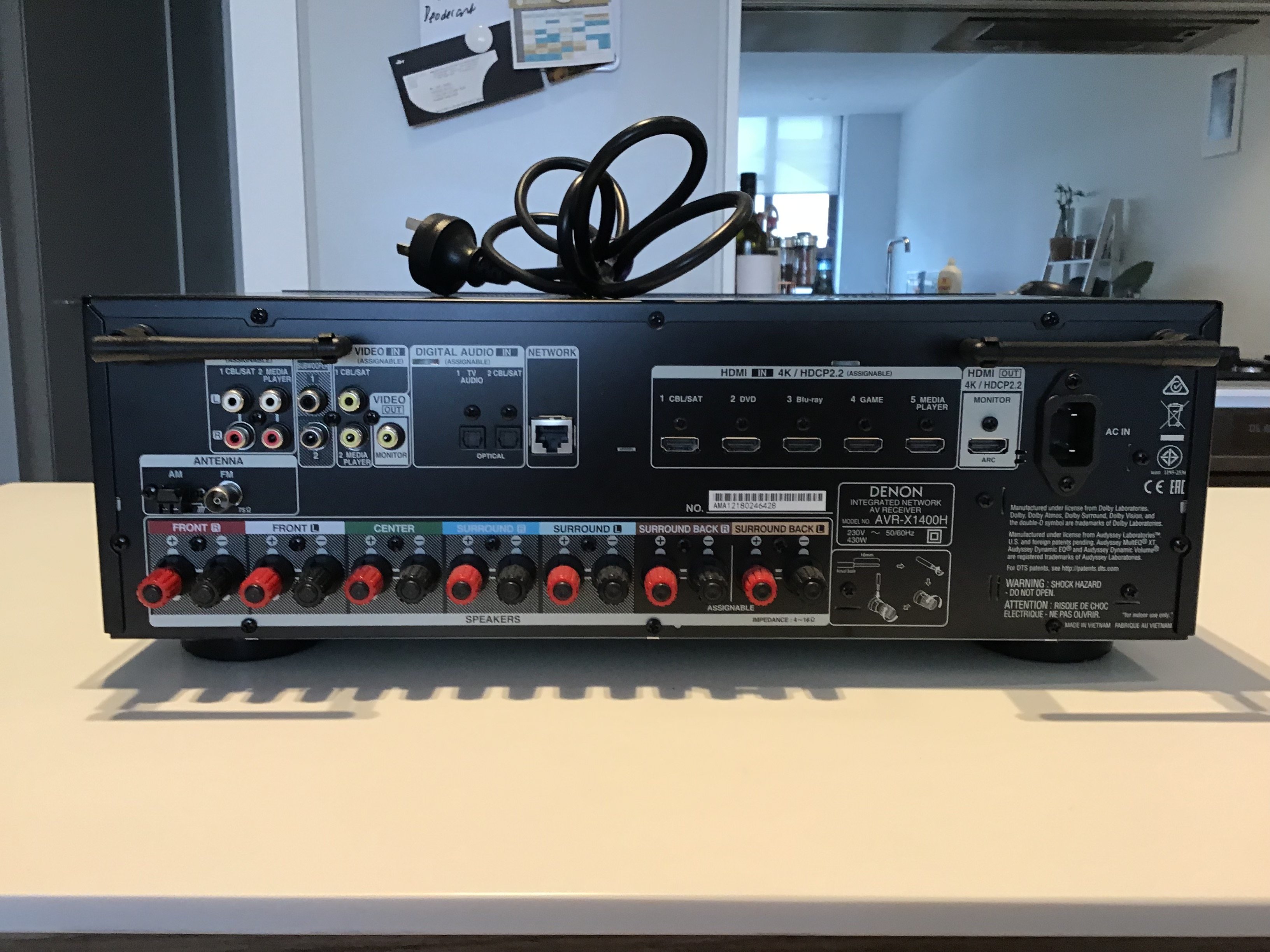 SOLD: FS: PRICE DROP Denon AVR-X1400H AV Reciever - Hi-Fi and Cinema ...