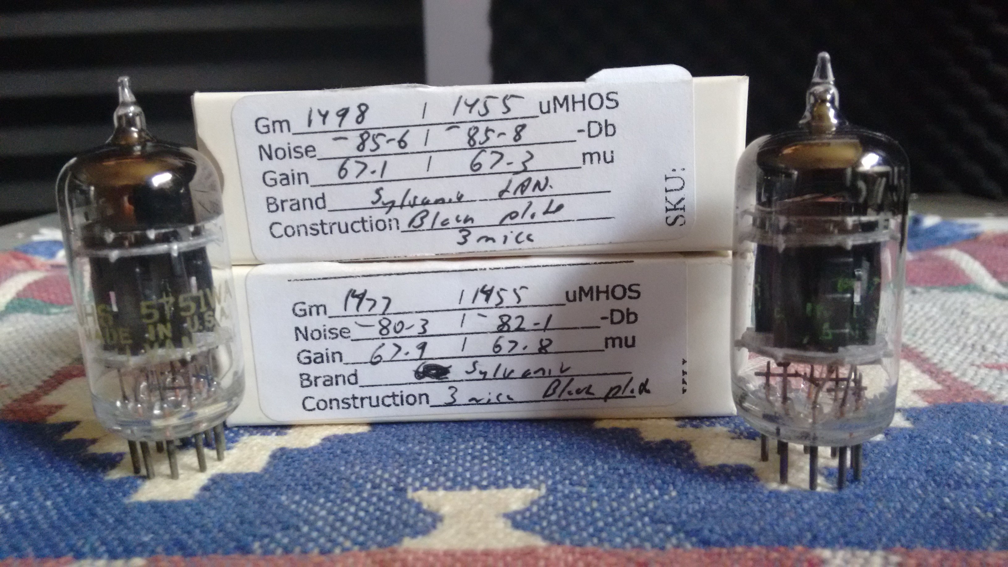 SOLD: Pair of Sylvania 5751 Valves - Stereo, Home Cinema, Headphones ...