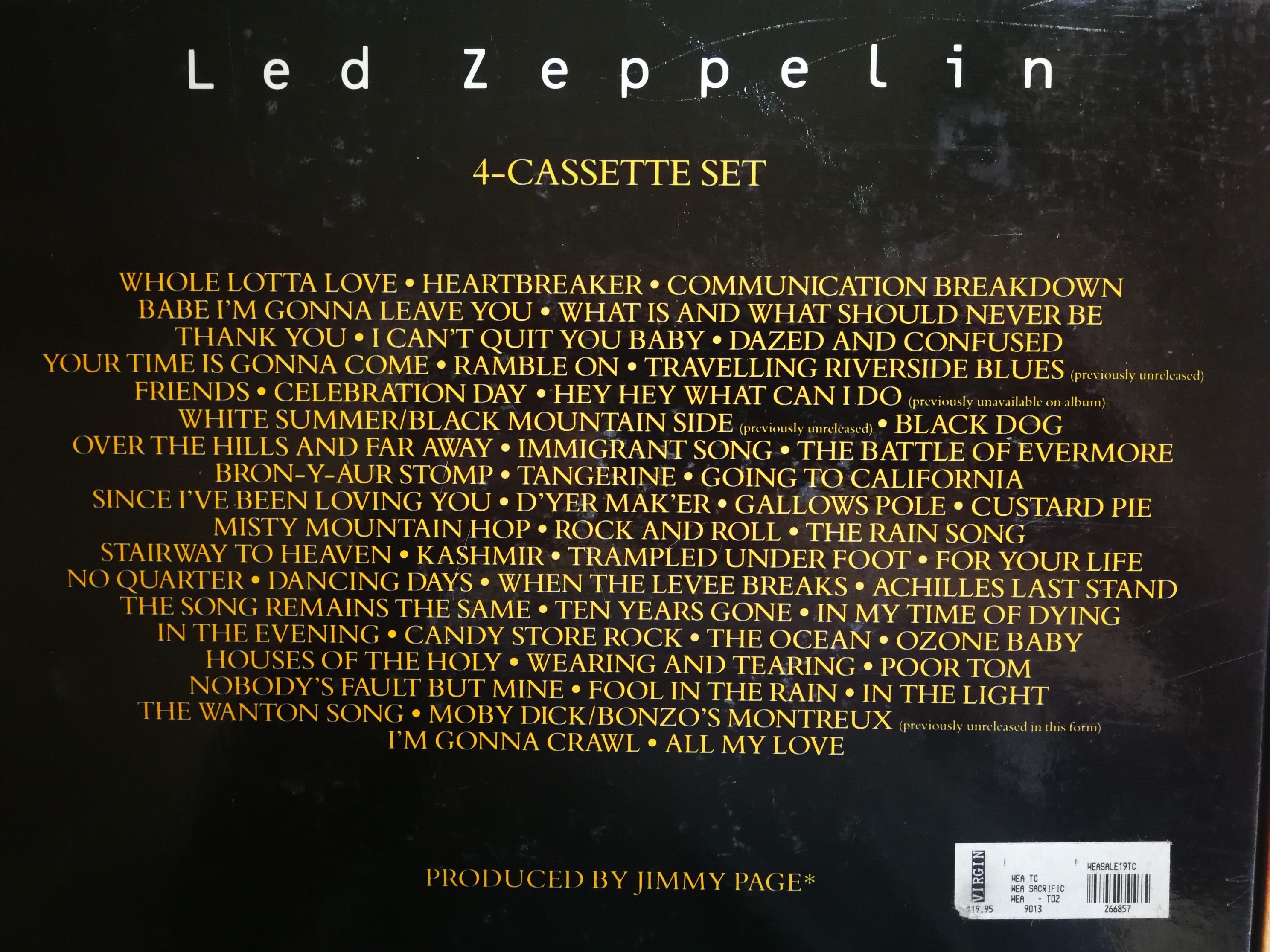FS:Led Zeppelin Boxed Cassettes |﻿ Vinyl, CD, and Blu-ray