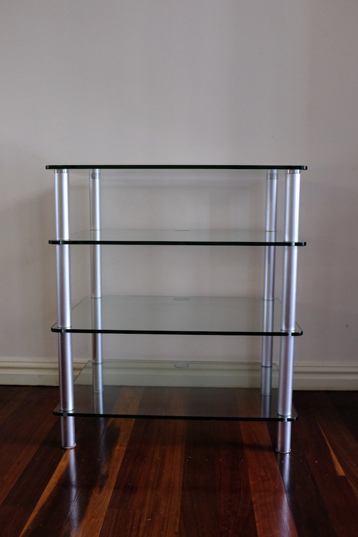 4 Shelf Glass Stereo Rack |﻿ Stereo, Home Cinema, Headphones Components