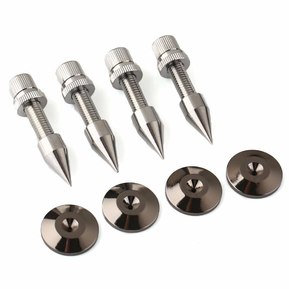 SOLD: FS: Threaded Spikes/Cones with Base Pads (set of 8) - Stereo ...