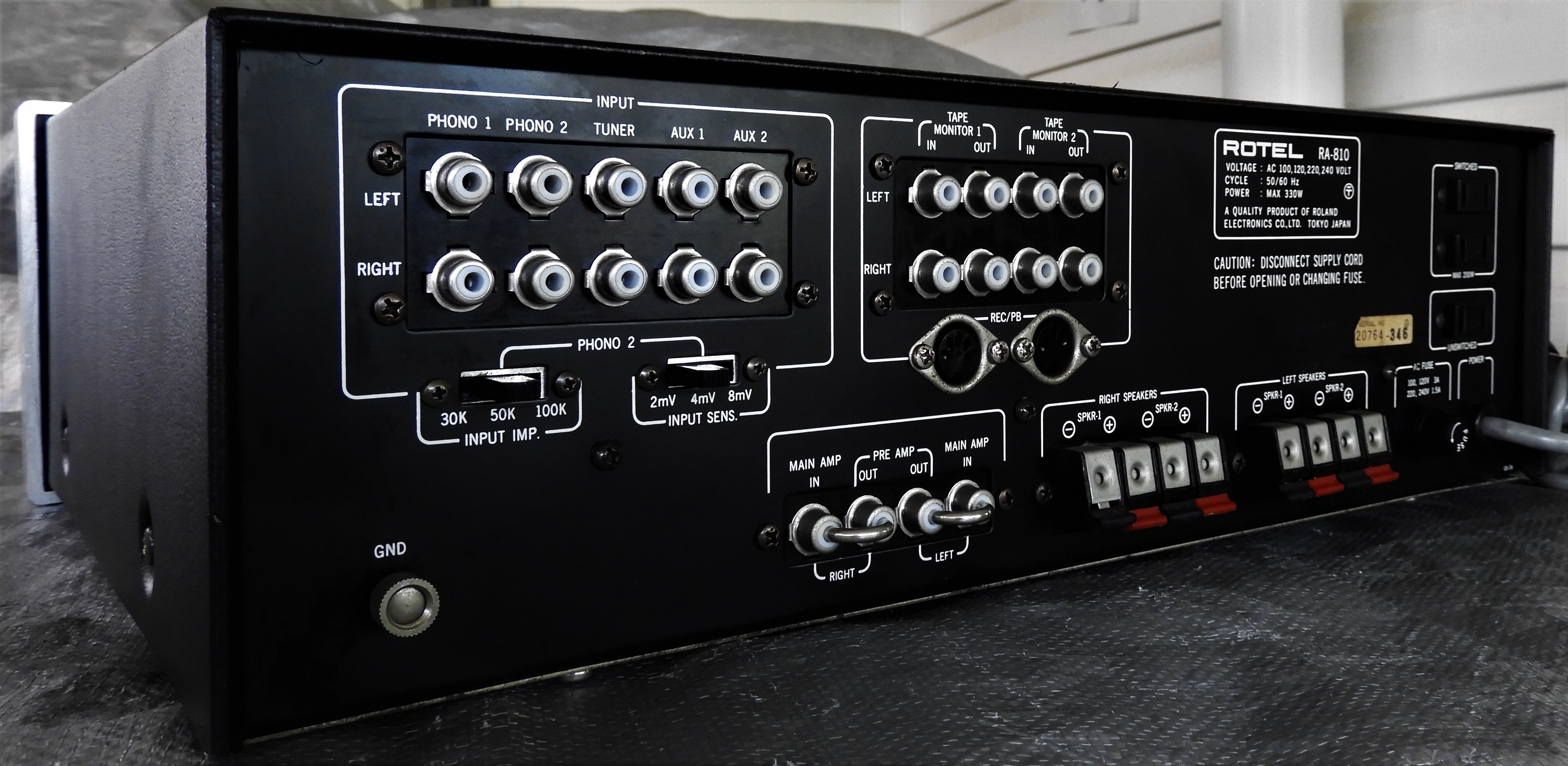 SOLD: FS: ROTEL RA-810 VINTAGE HI FI AMPLIFIER |﻿ Stereo, Home Cinema ...