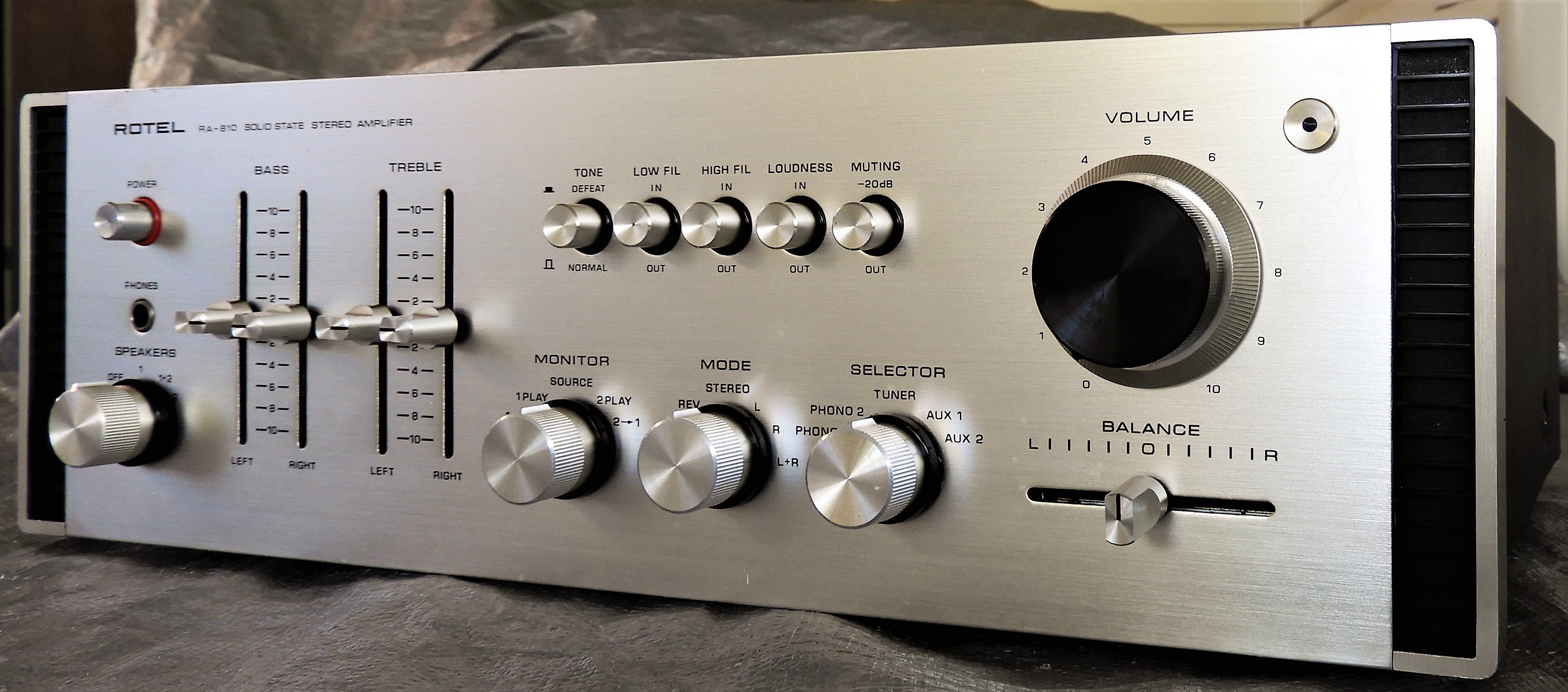 SOLD: FS: ROTEL RA-810 VINTAGE HI FI AMPLIFIER |﻿ Stereo, Home Cinema ...