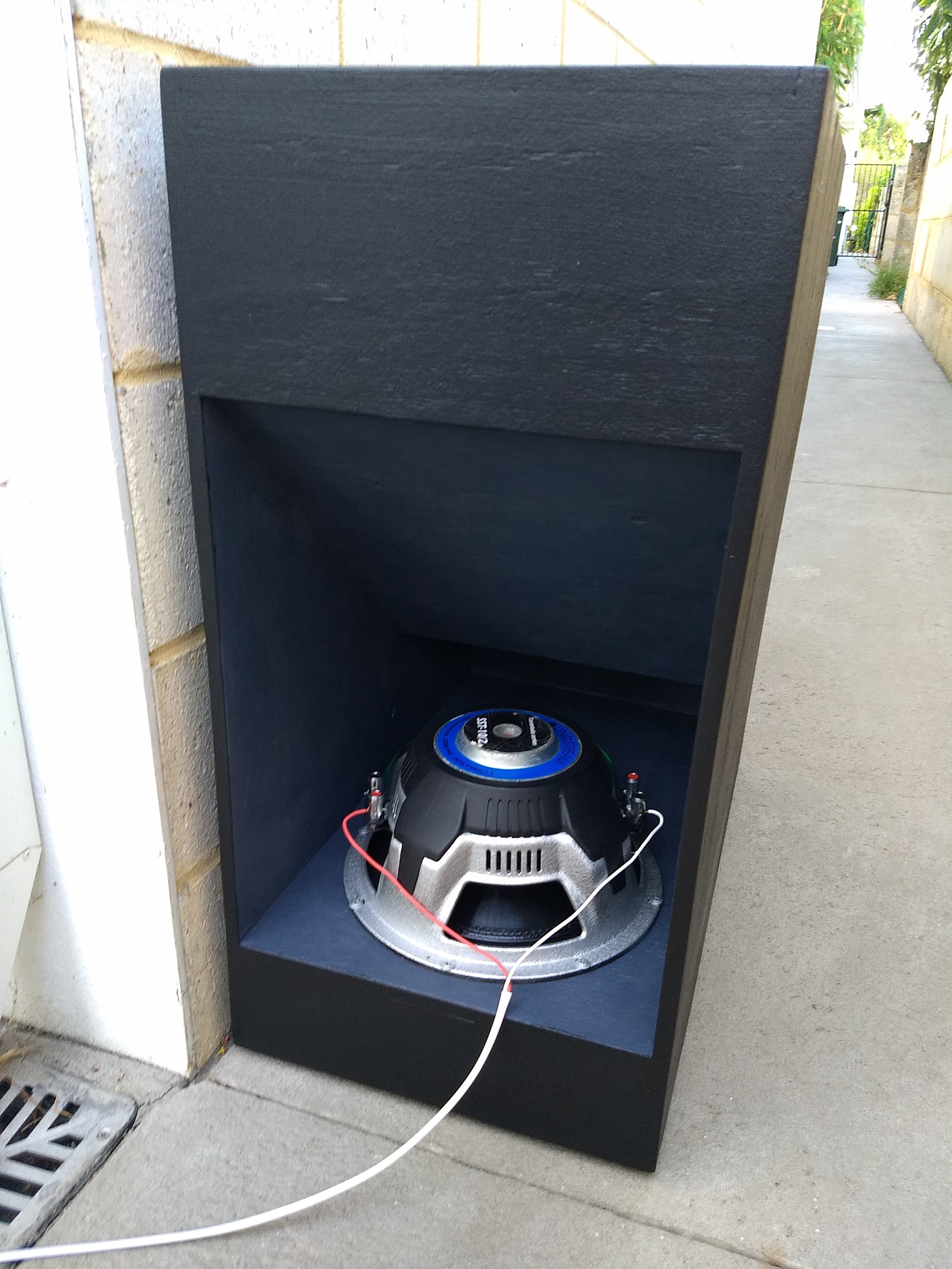 TPAM10HTL tapped horn sub & Altronics PECC 10" woofer build - DIY Audio ...