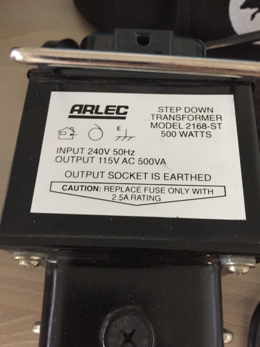 Arlec 500w Step Down Transformer - Stereo, Home Cinema, Headphones ...