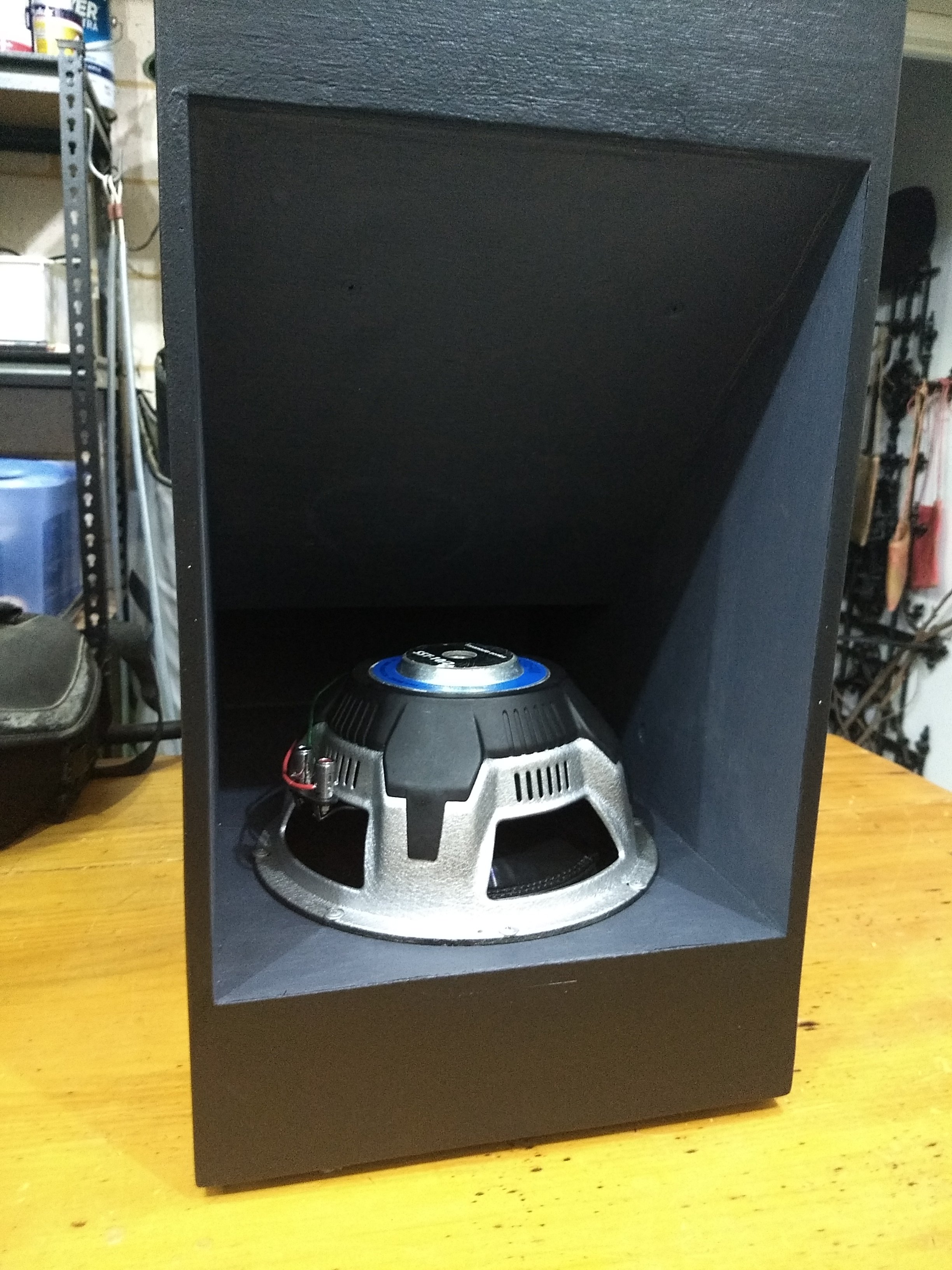 TPAM10HTL tapped horn sub & Altronics PECC 10" woofer build - DIY Audio ...