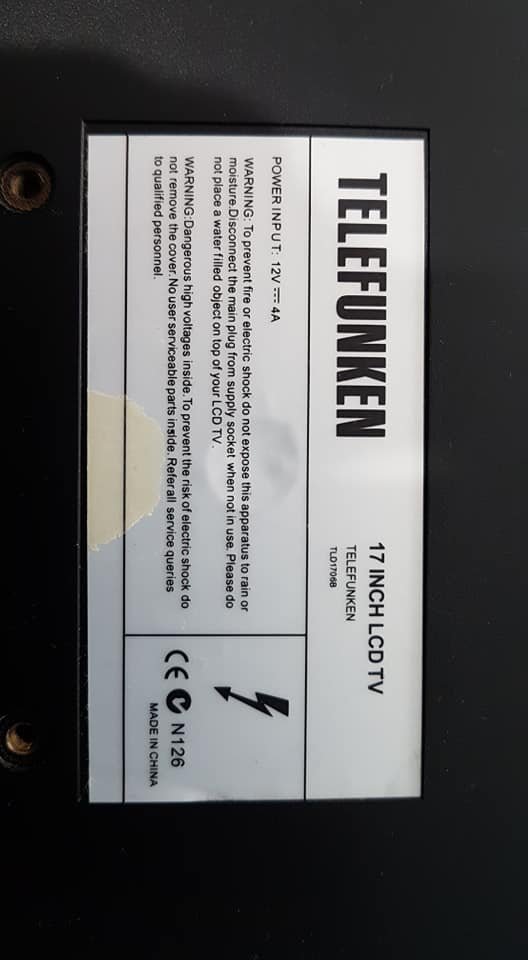 Telefunken 17 Inch LCD Tv/monitor(Pick up Newport) - Pay it Forward ...