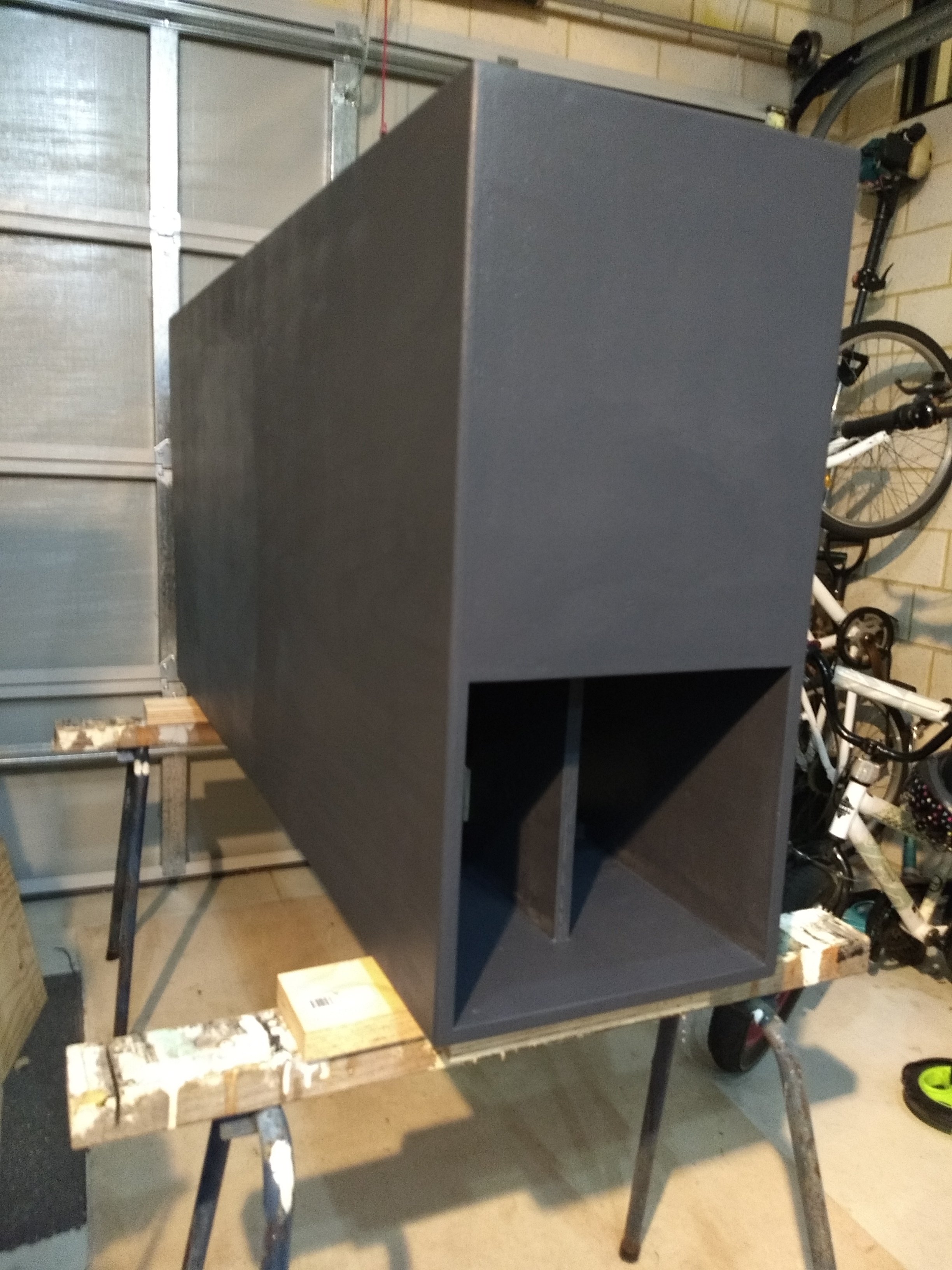 Alpine 12" tapped horn home theatre subwoofer build - DIY Audio ...