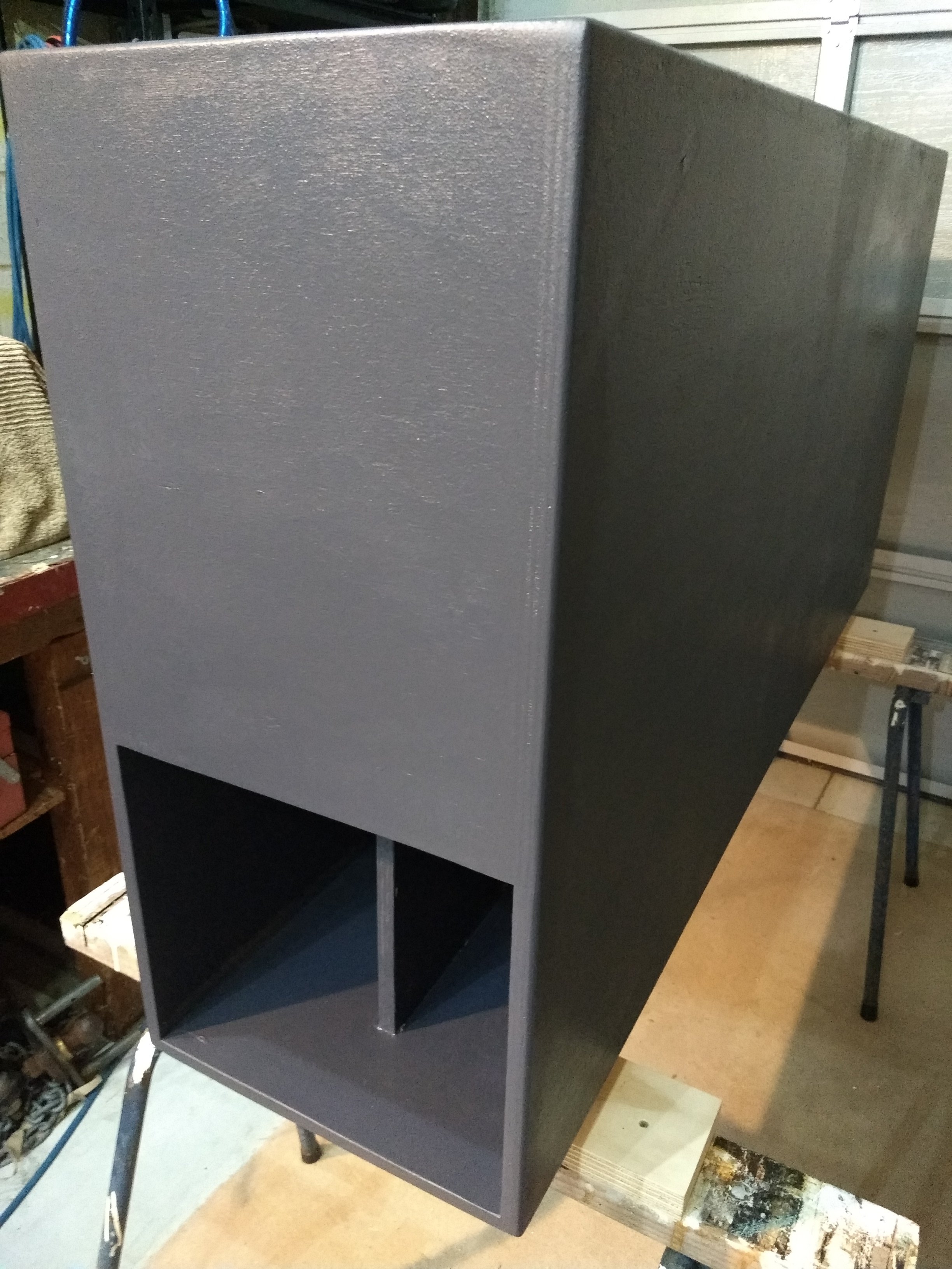 Alpine 12" tapped horn home theatre subwoofer build - DIY Audio ...