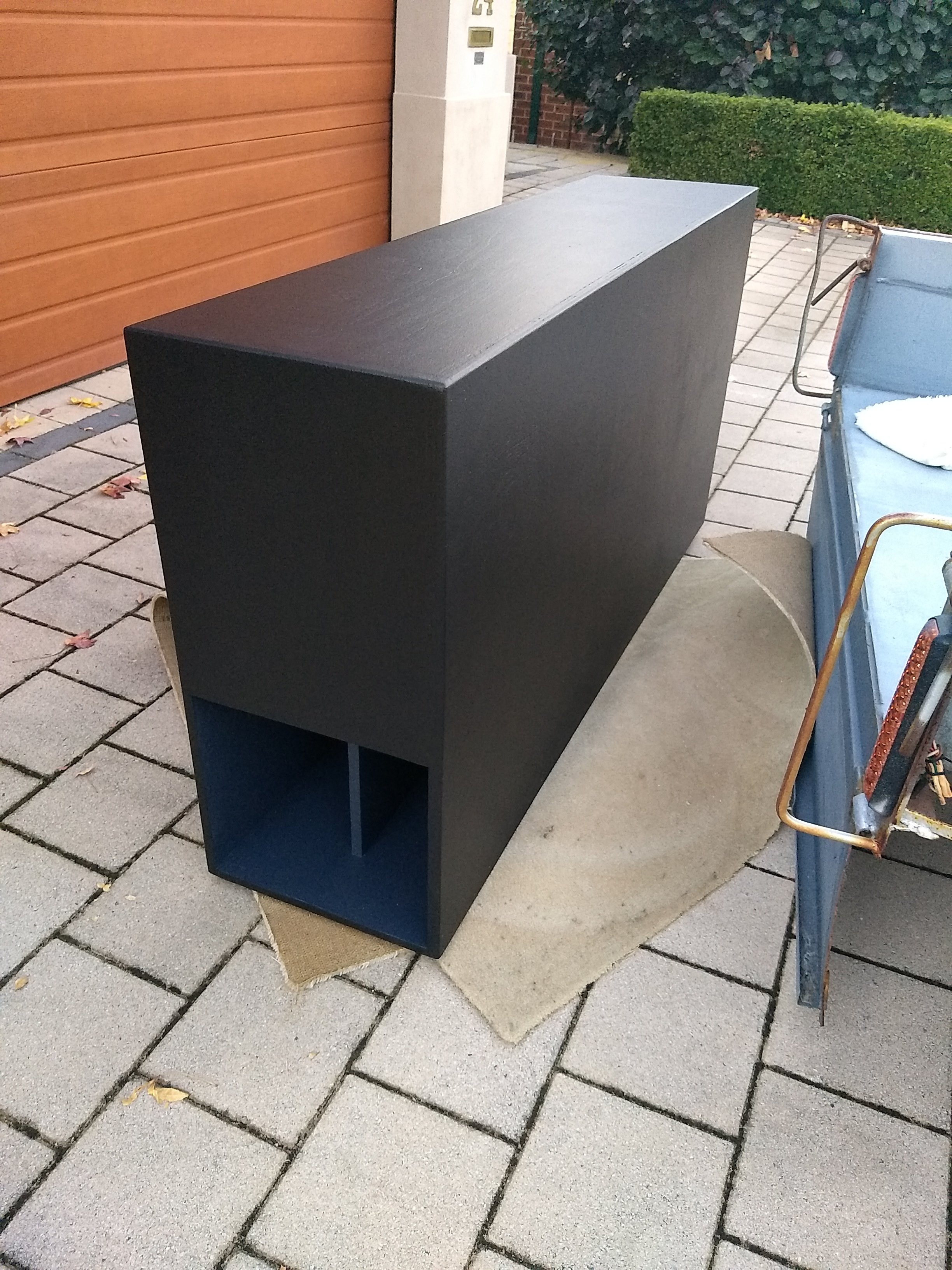 Alpine 12" tapped horn home theatre subwoofer build - DIY Audio ...