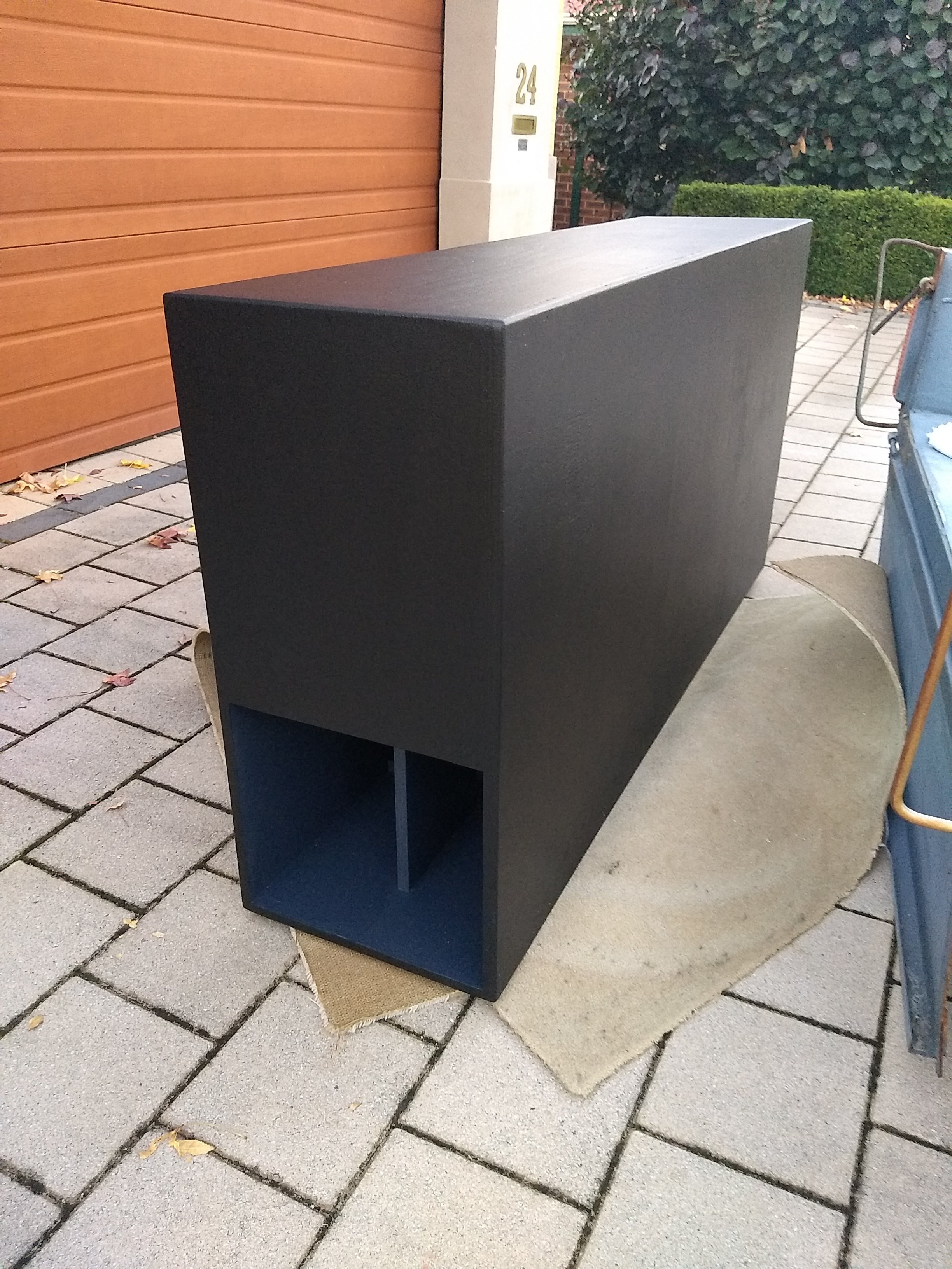 Alpine 12" tapped horn home theatre subwoofer build - DIY Audio ...