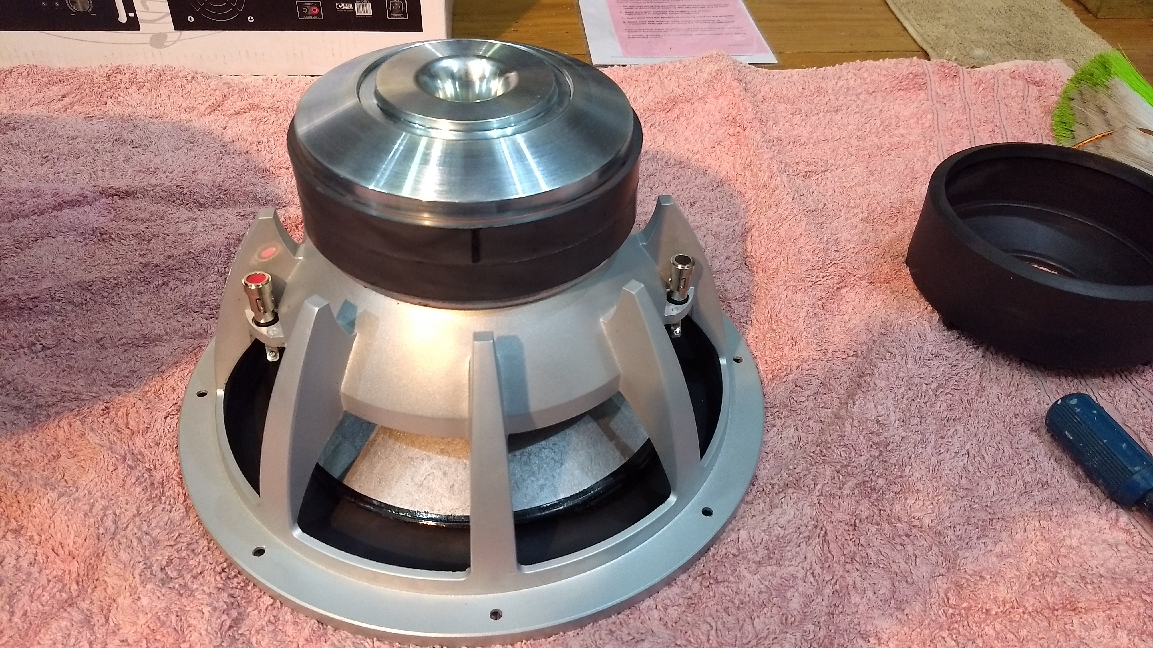 Alpine 12" tapped horn home theatre subwoofer build - DIY Audio ...