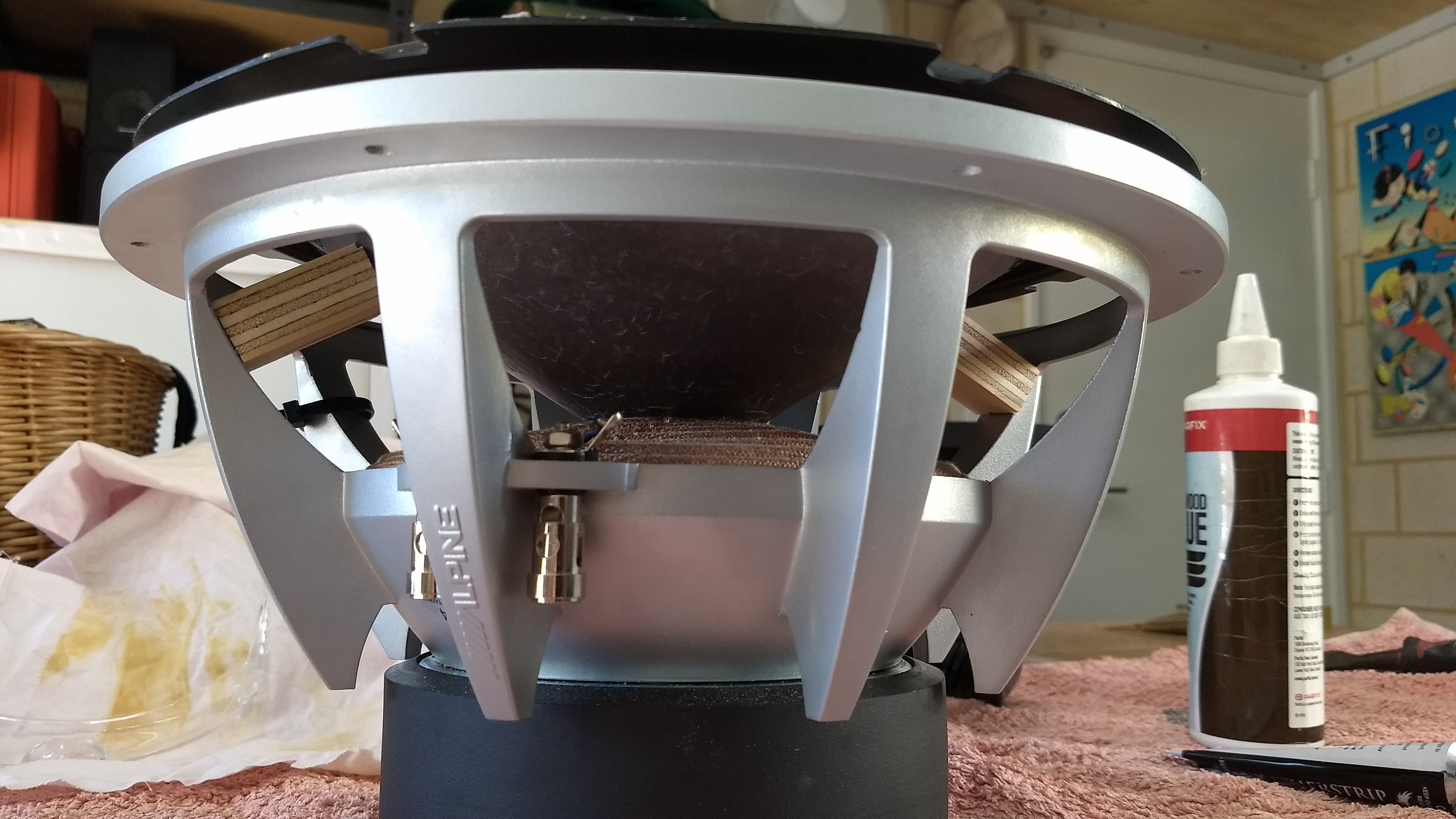 Alpine 12" tapped horn home theatre subwoofer build - DIY Audio ...