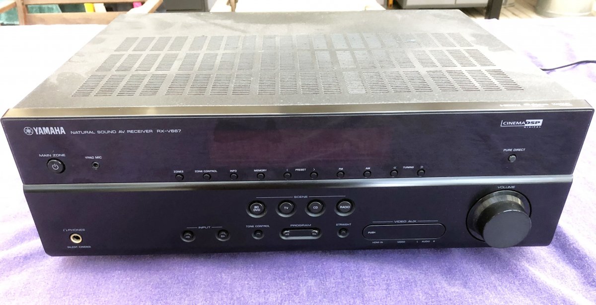 SOLD: Yamaha RX-V667 7.2 AVR with Remote and YPAO Microphone. - Hi-Fi ...